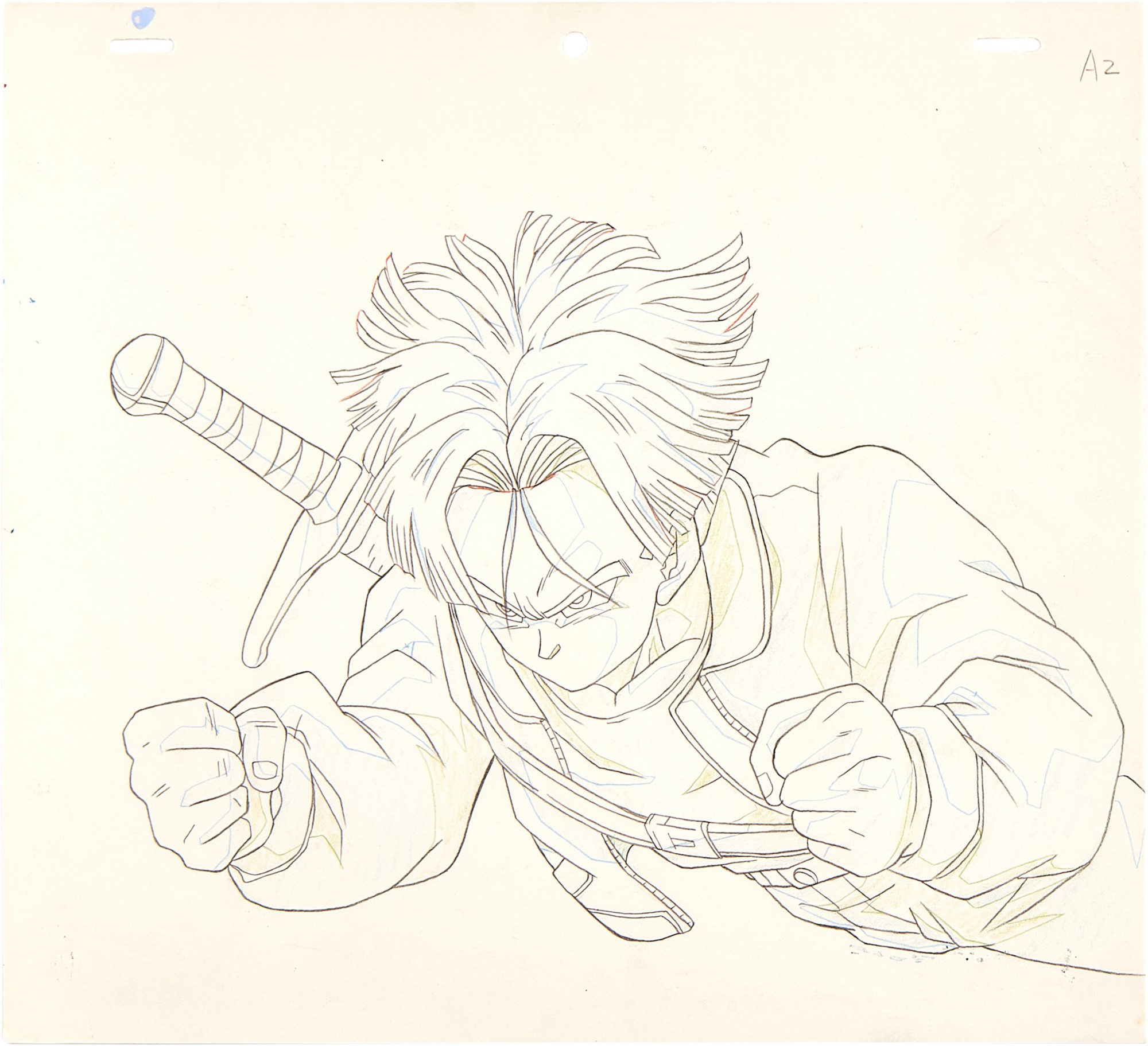 Trunks Animation Cels with Dougas, Hand-painted Original Background and ...