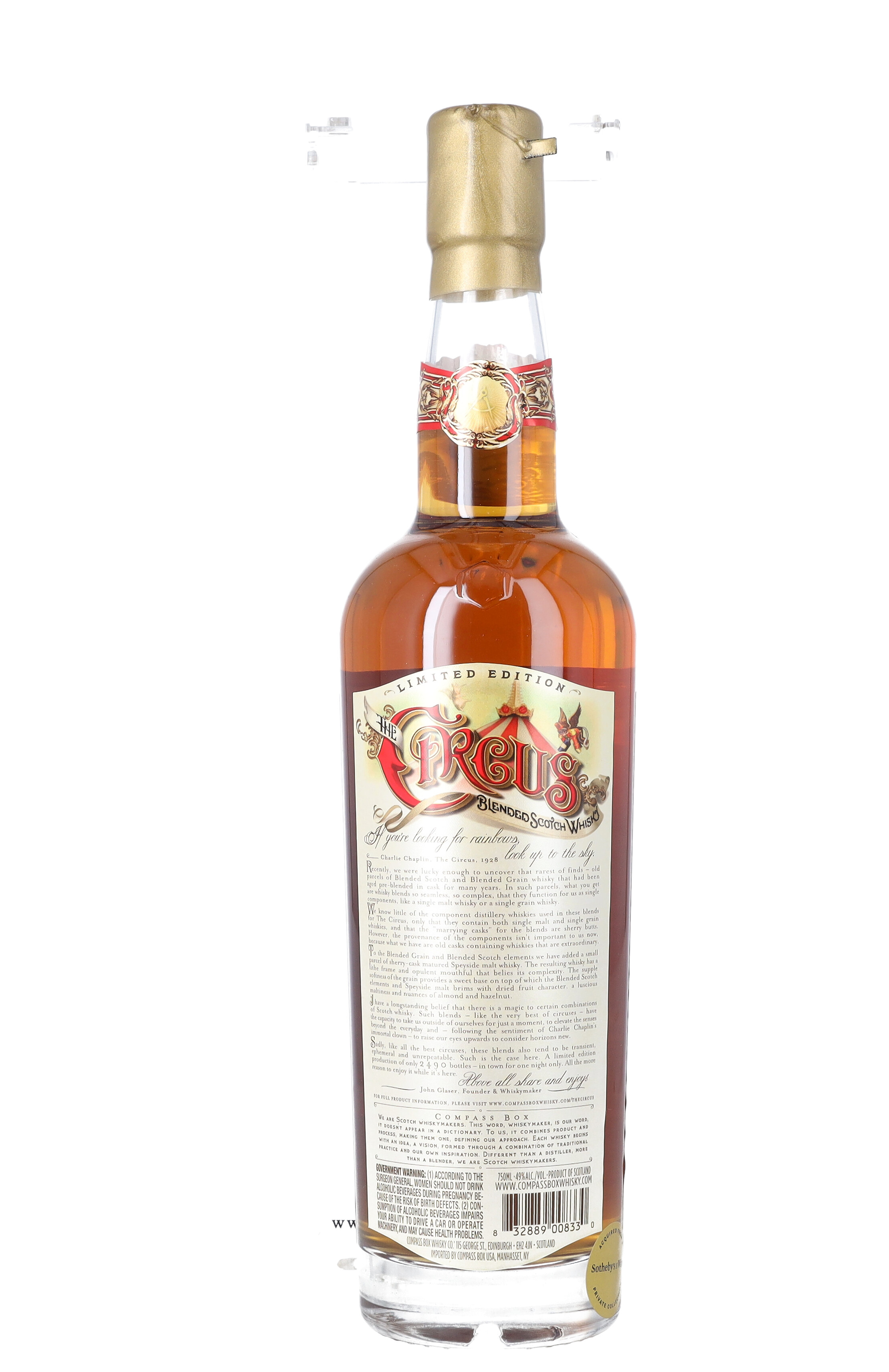 Compass Box The Circus 49.0 abv NV (1 BT75) | Scotch Whisky: The ...