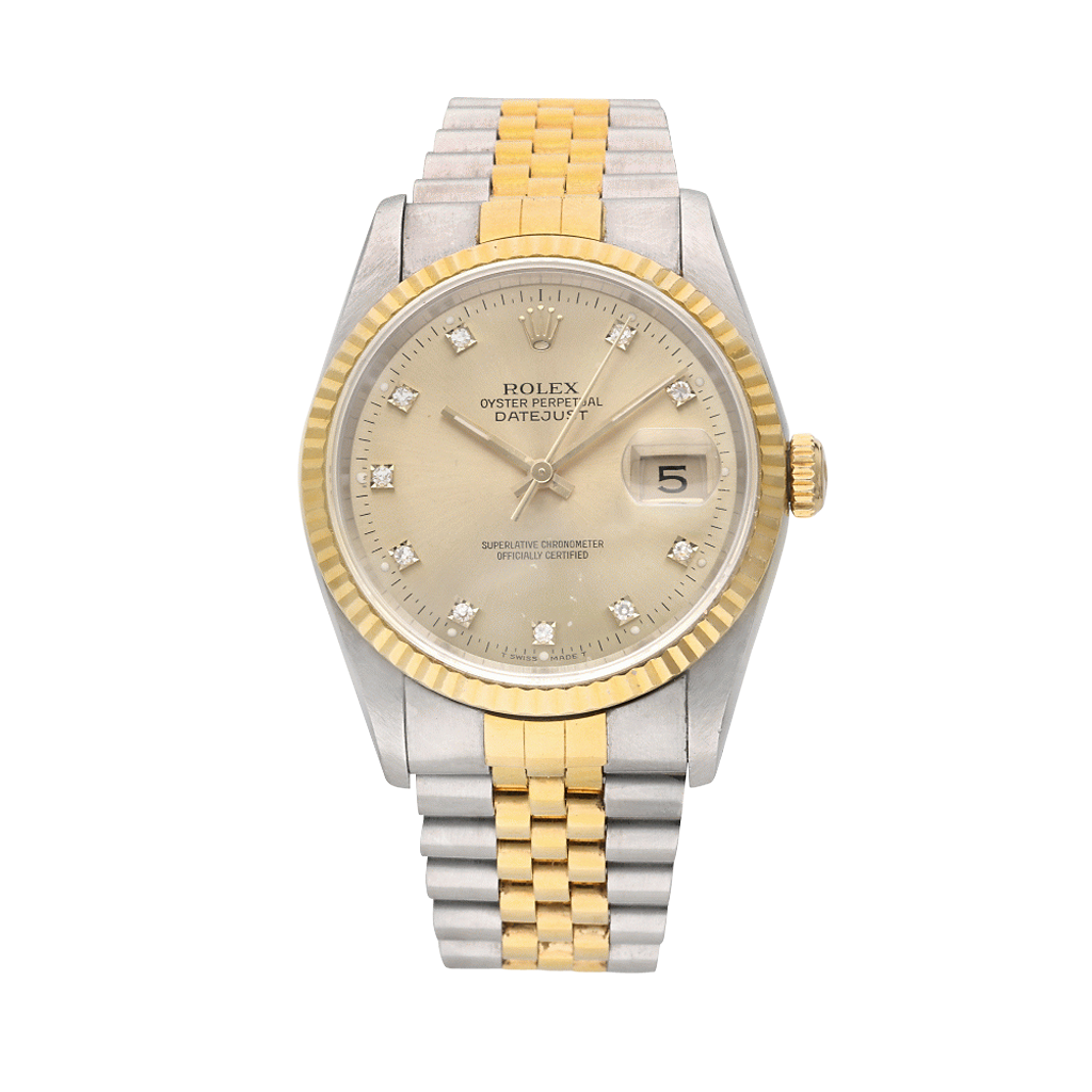 Rolex Vintage Datejust Reference 16233G, A Yellow Gold And Stainless ...