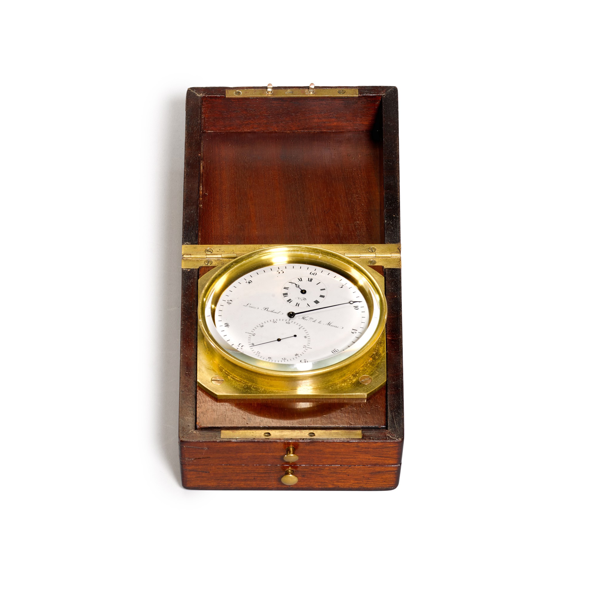 An empire mahogany two-day marine chronometer, Louis Berthoud, No 93 ...