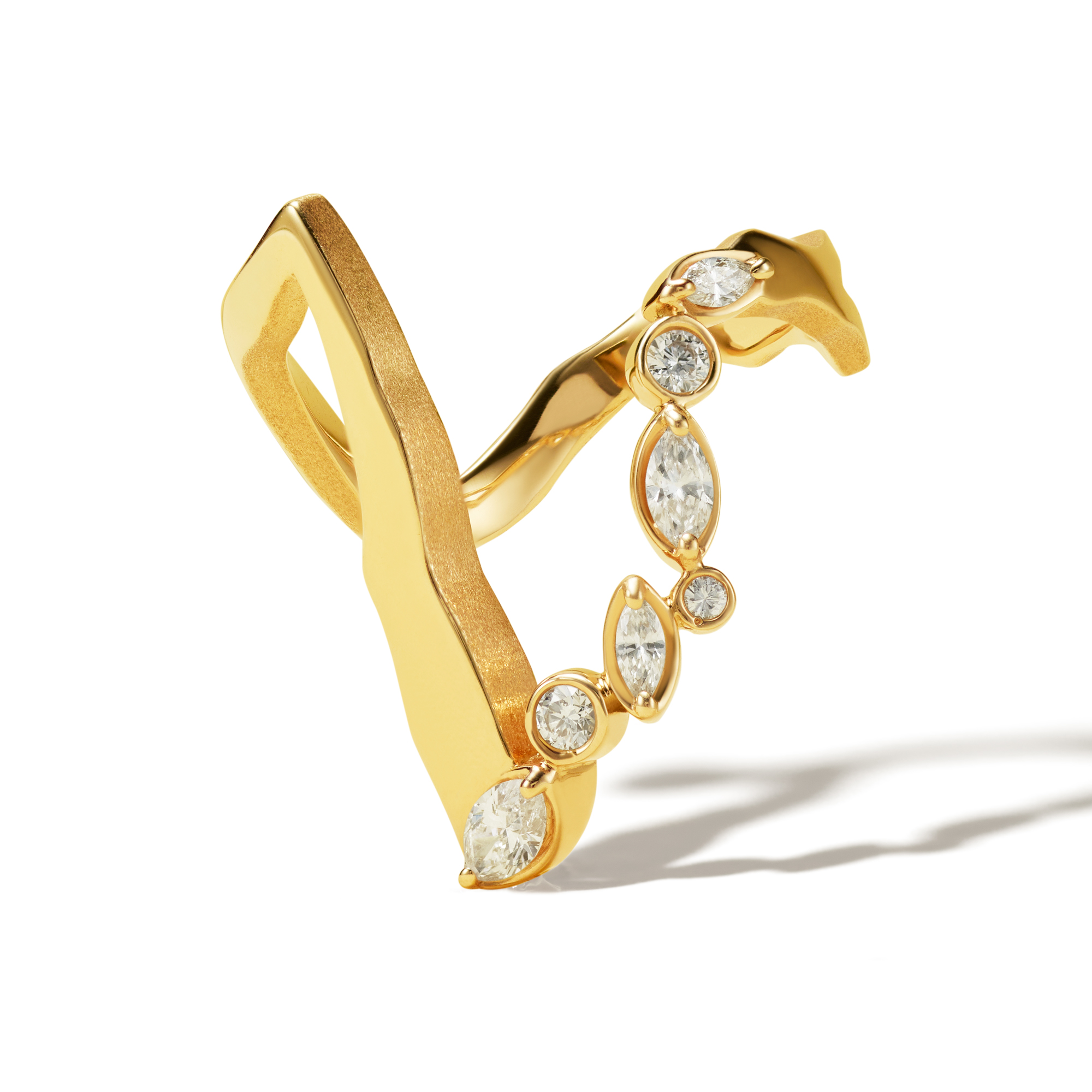 Milamore Gold And Diamond Kintsugi Victoria Ring Available For ...