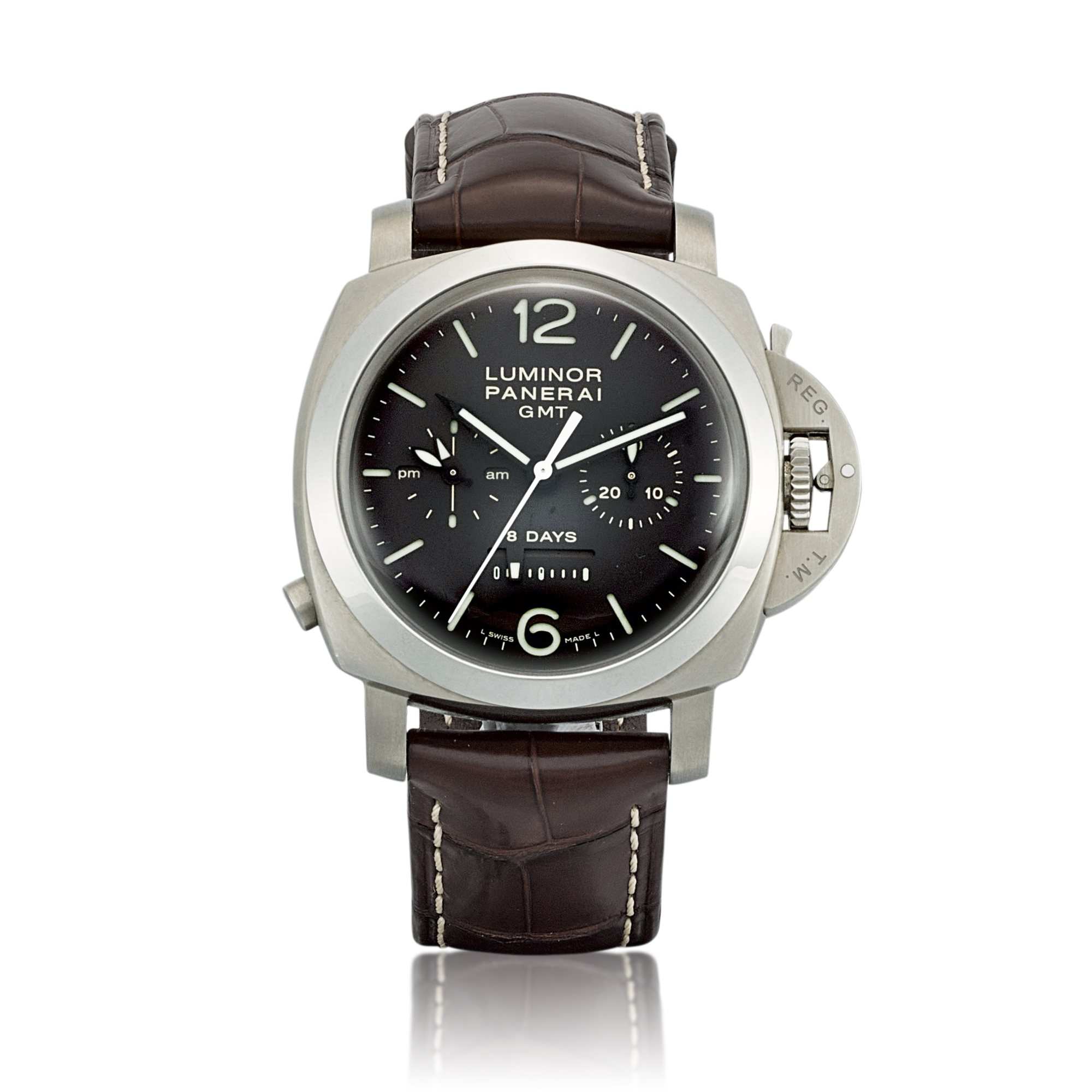Luminor 1950, Reference PAM00311 | A titanium dual time zone single ...