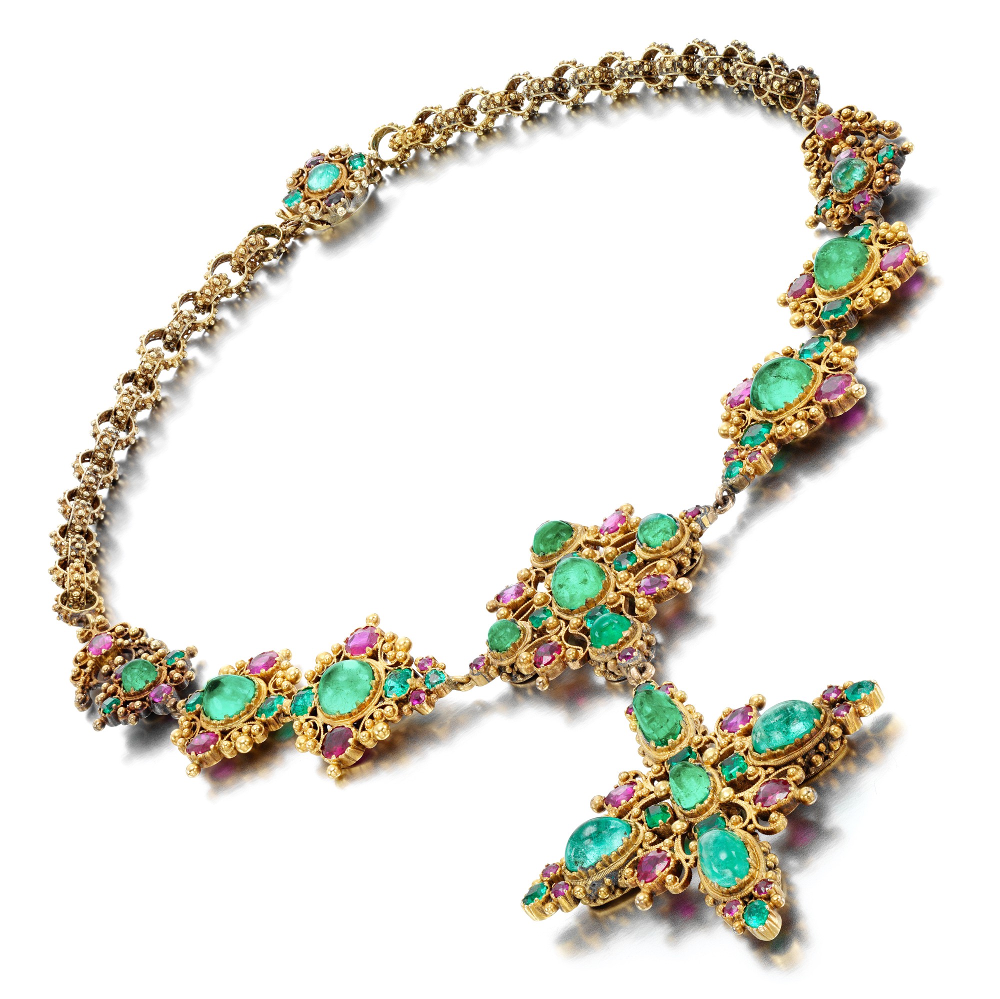 Ruby and emerald necklace, late 19th century | Fine Jewels | 2022 ...