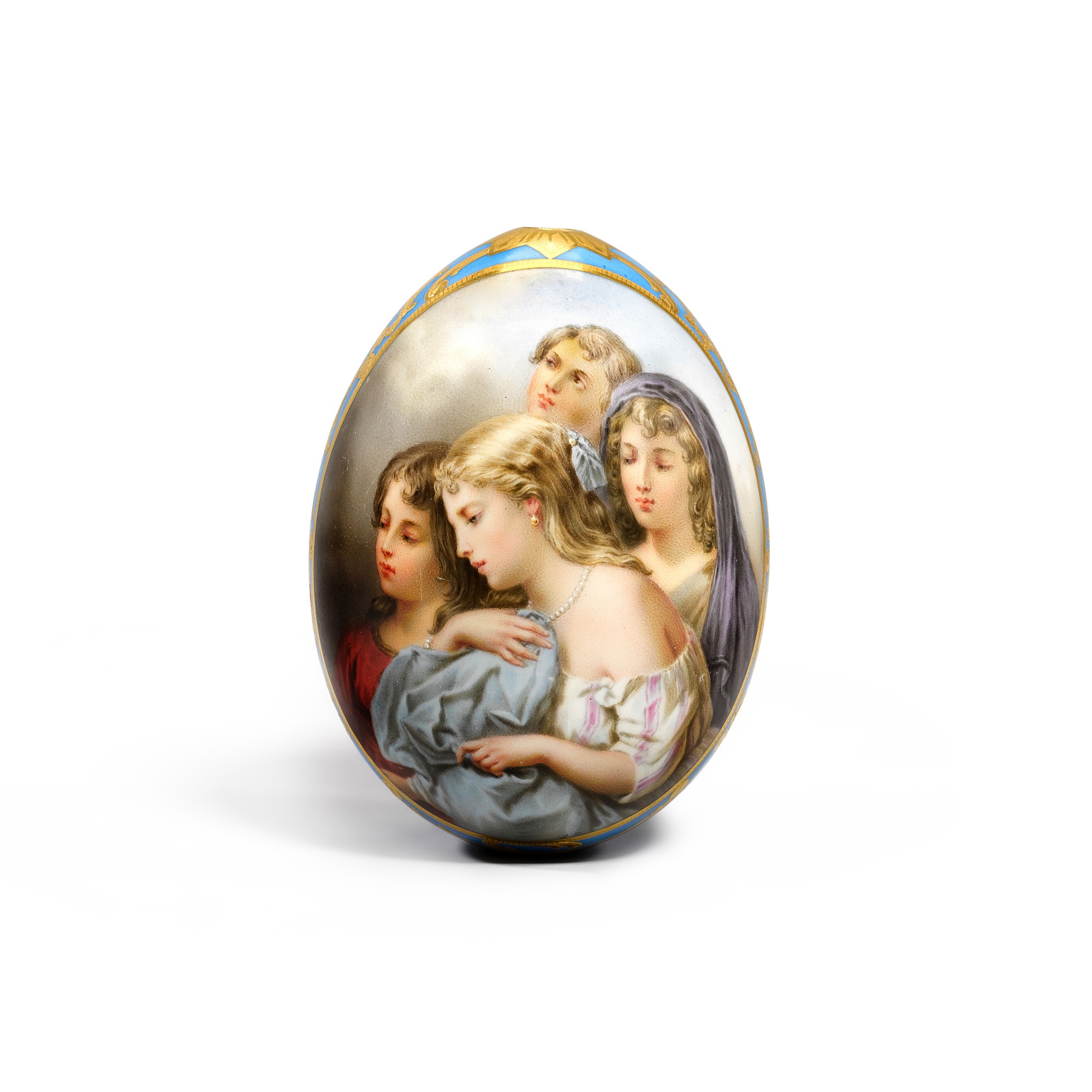 A porcelain Easter egg, Imperial Porcelain Factory, St Petersburg, 1860 ...