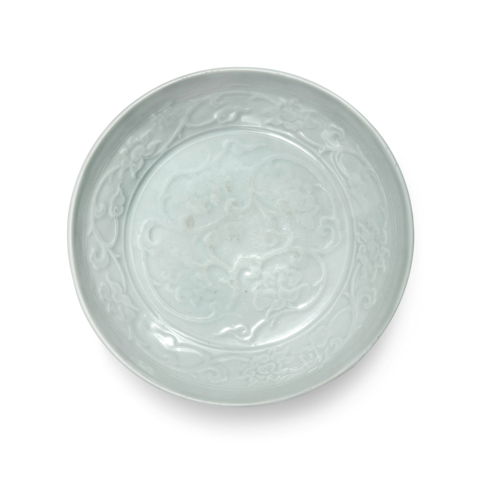 A molded 'Shufu' white-glazed 'lotus' dish, Yuan dynasty | 元 ...