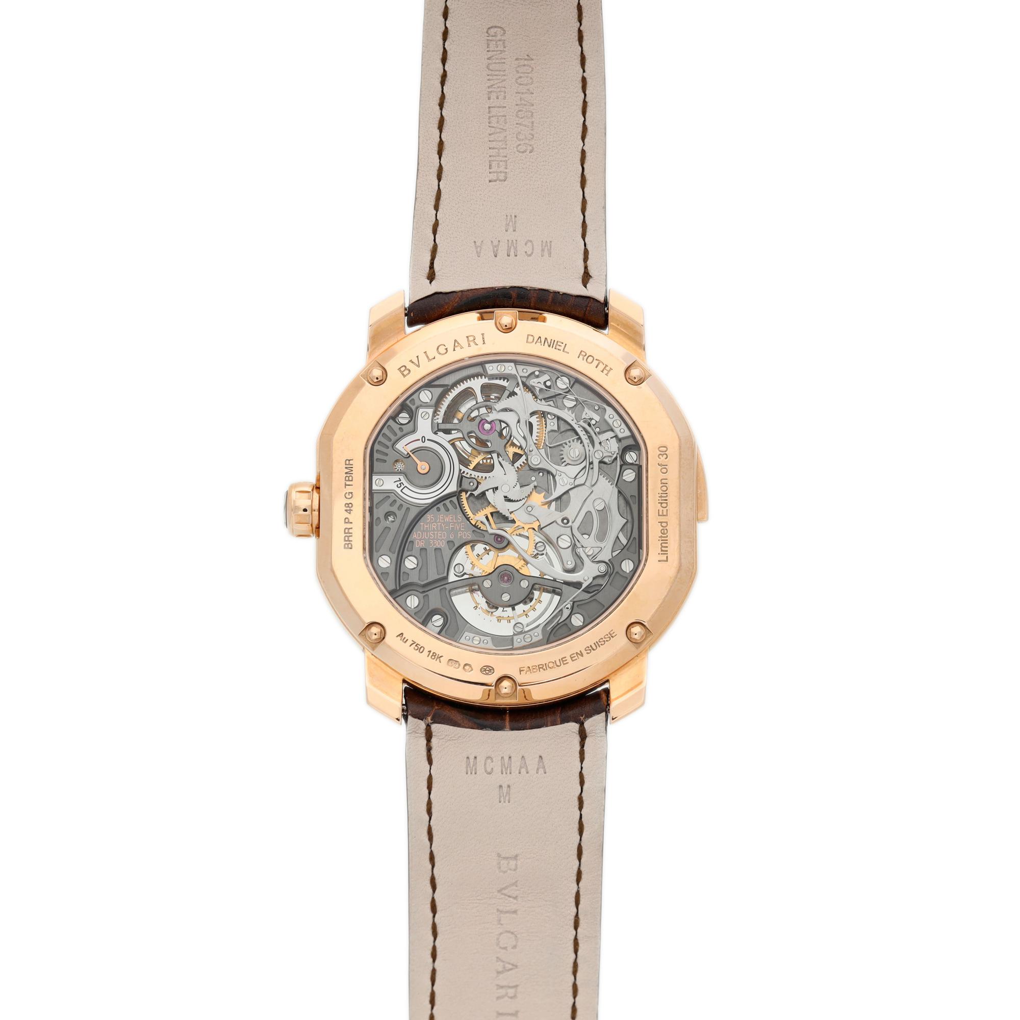 Daniel Roth Carillon Tourbillon, A limited edition pink gold semi ...
