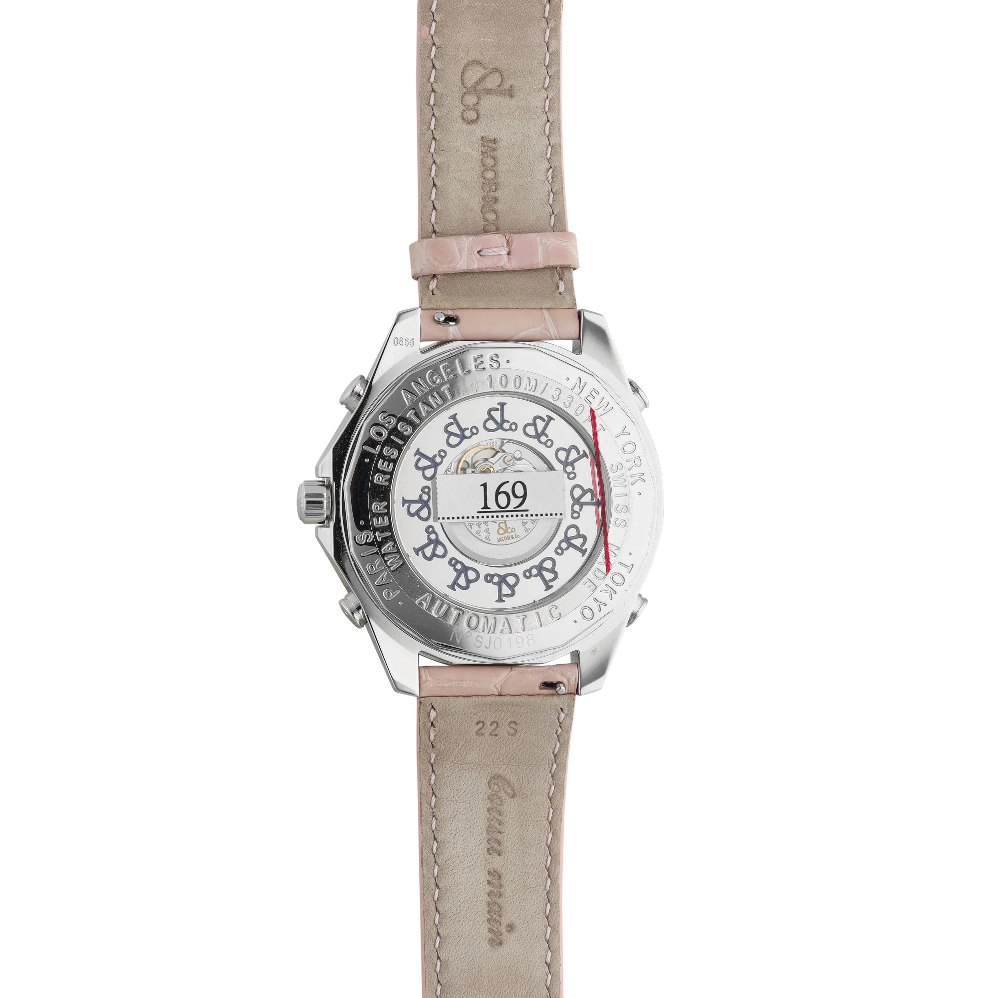 The Five Time Zones | A stainless steel and diamond-set quintuple ...