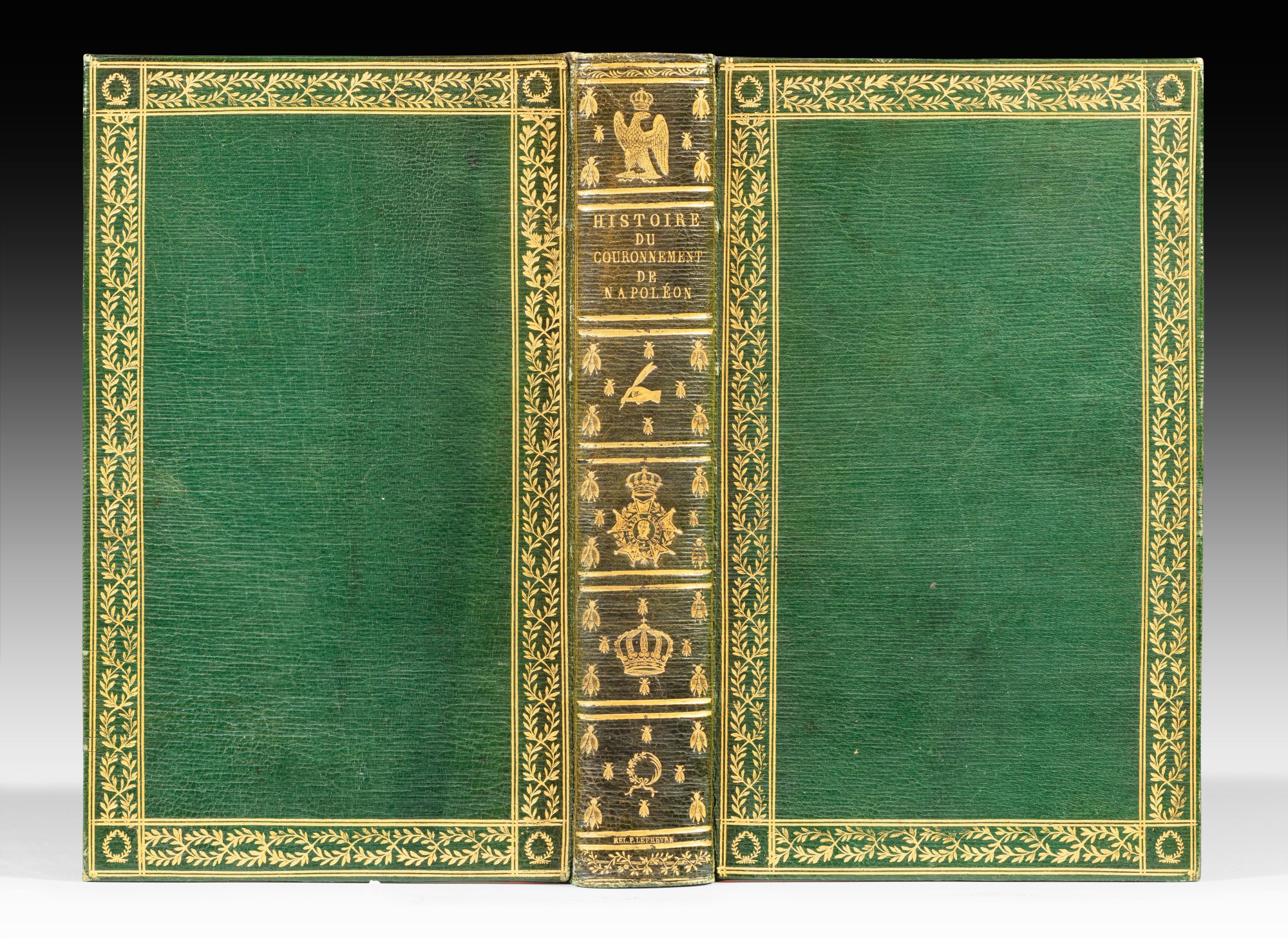 Histoire du couronnement... Paris, 1805. In-8. Superbe ex. relié par ...