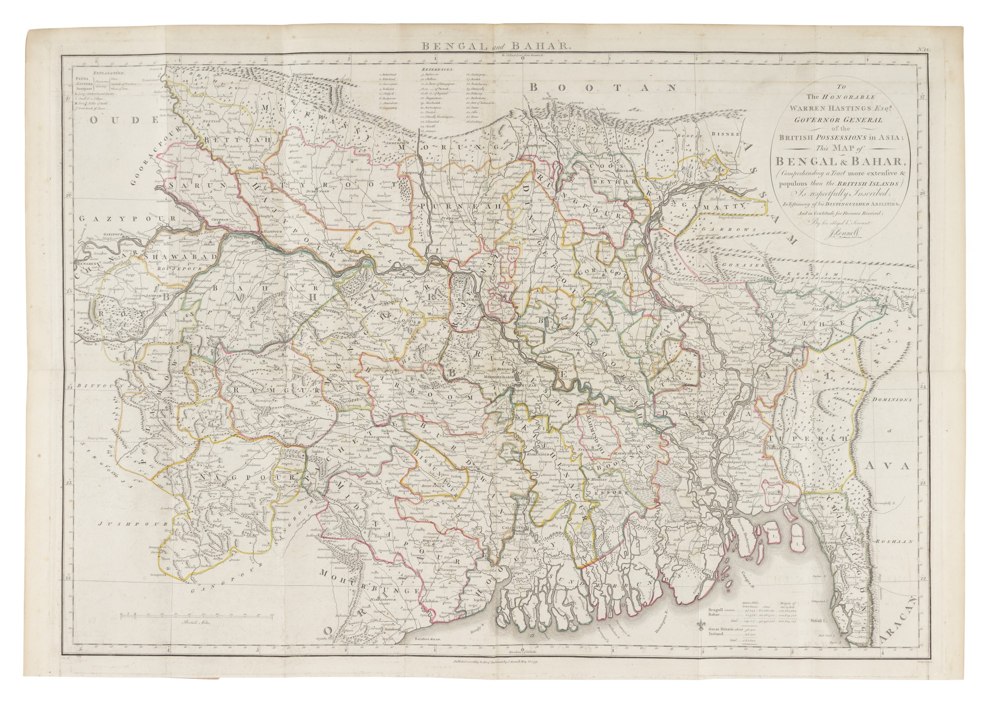 Rennell, James | The rare first edition of A Bengal Atlas | Fine Books ...