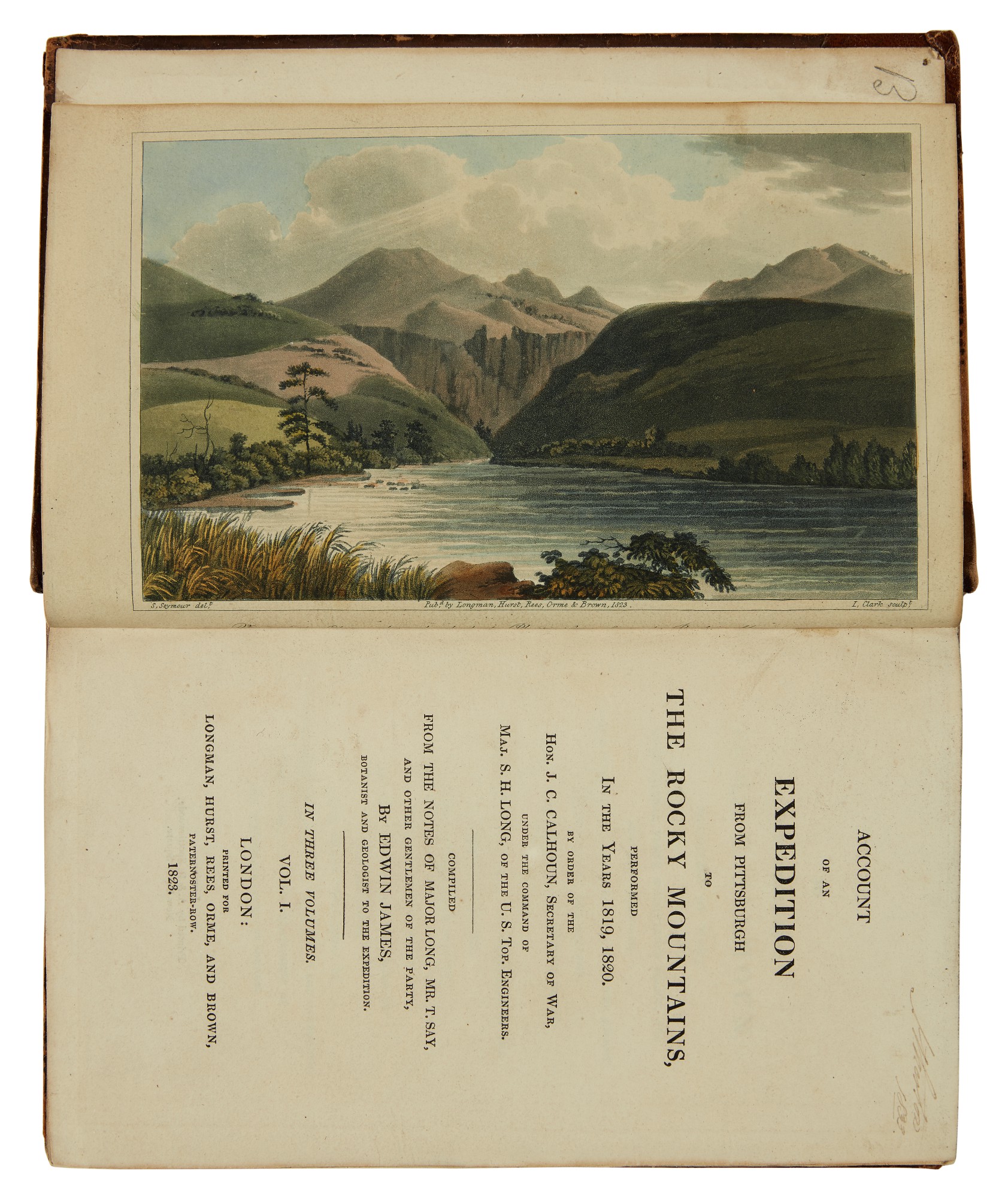 JAMES, EDWIN | Account of an Expedition from Pittsburgh to the Rocky ...