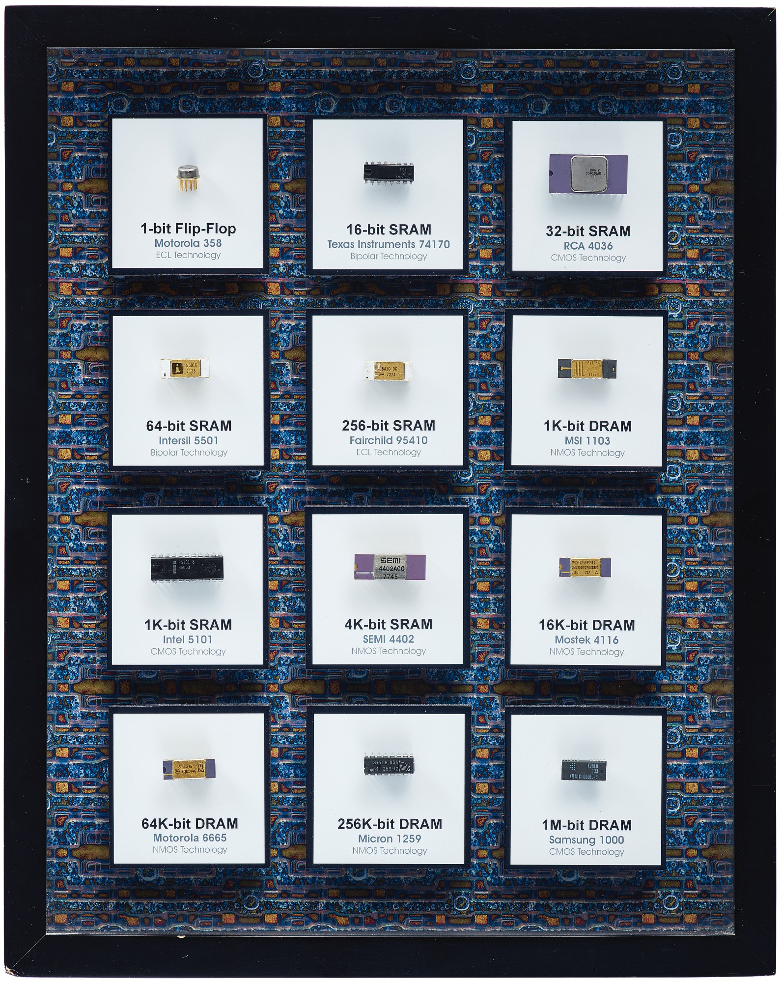 A COLLECTION OF FRAMED MICROCHIPS | History of Science and Technology ...