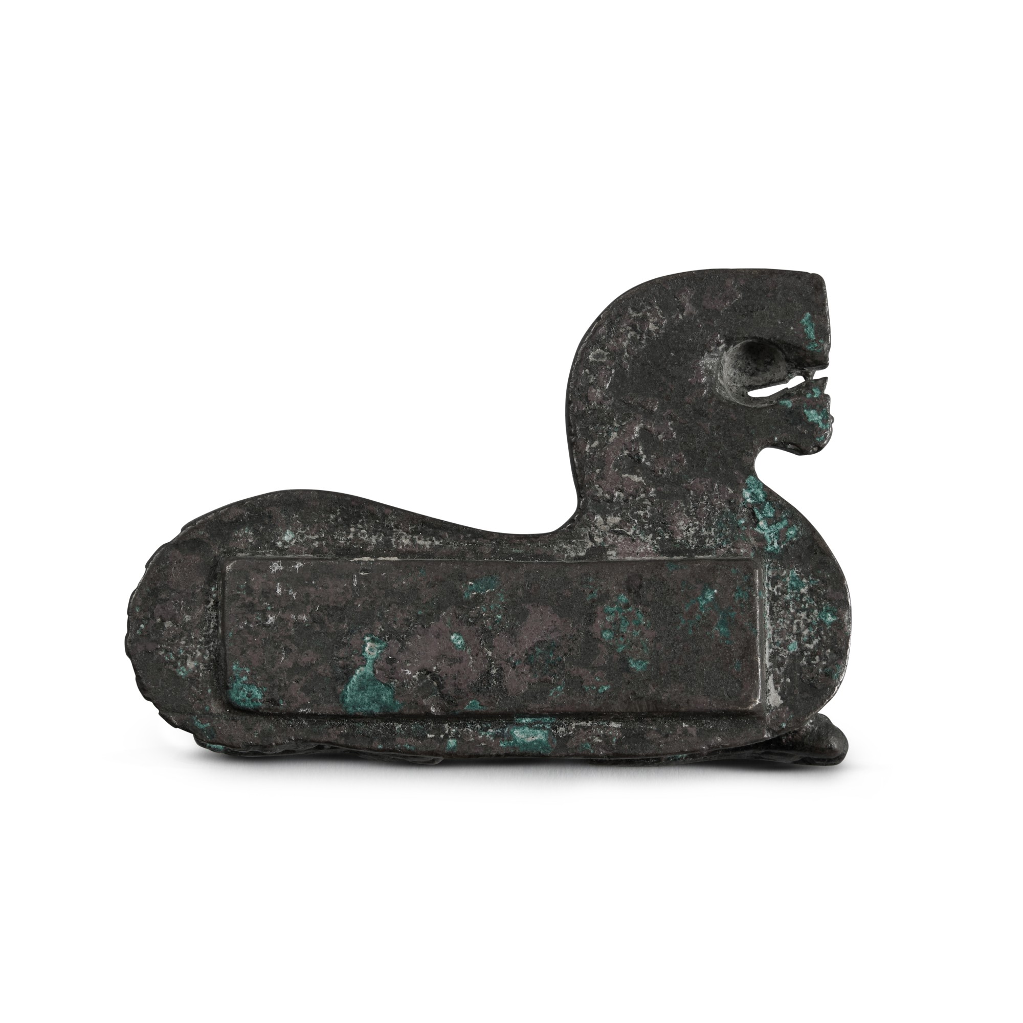 An inscribed section of a bronze tiger tally (Hufu), Eastern Han ...