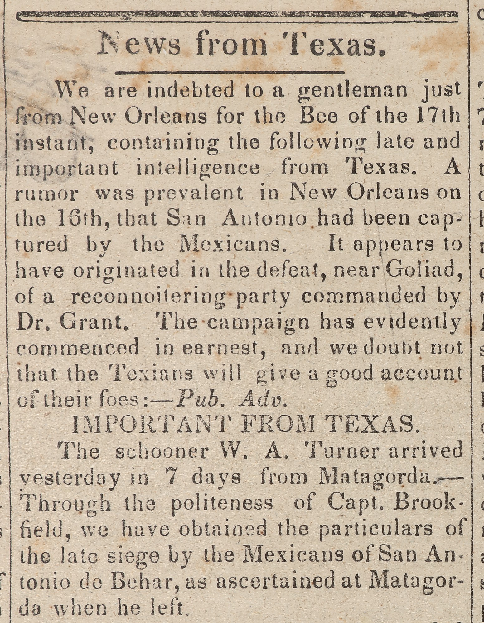 BATTLE OF THE ALAMO | An unreliable report of the Battle of the Alamo ...