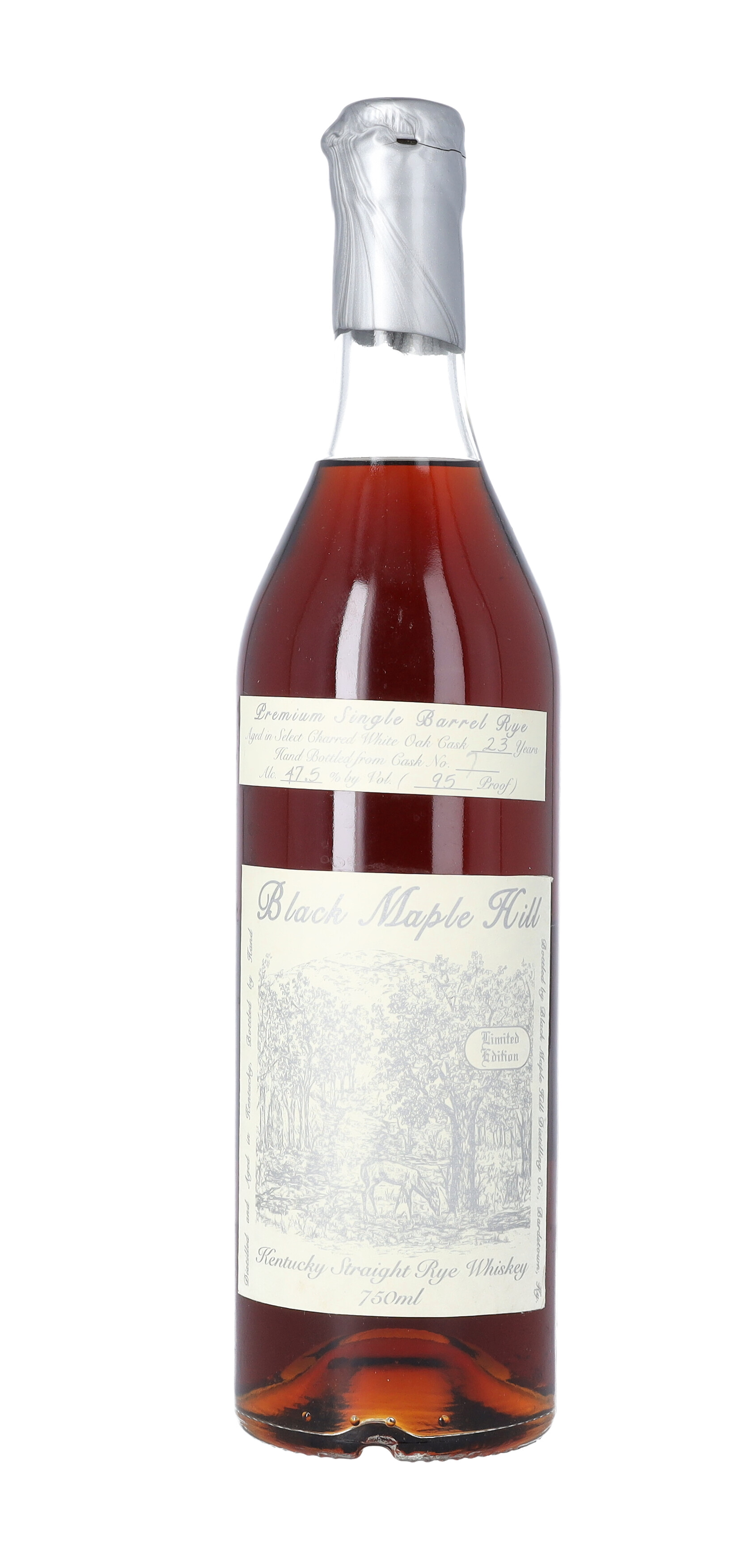 Black Maple Hill Single Barrel Rye 23 Year Old 95 proof NV (1 BT75 ...