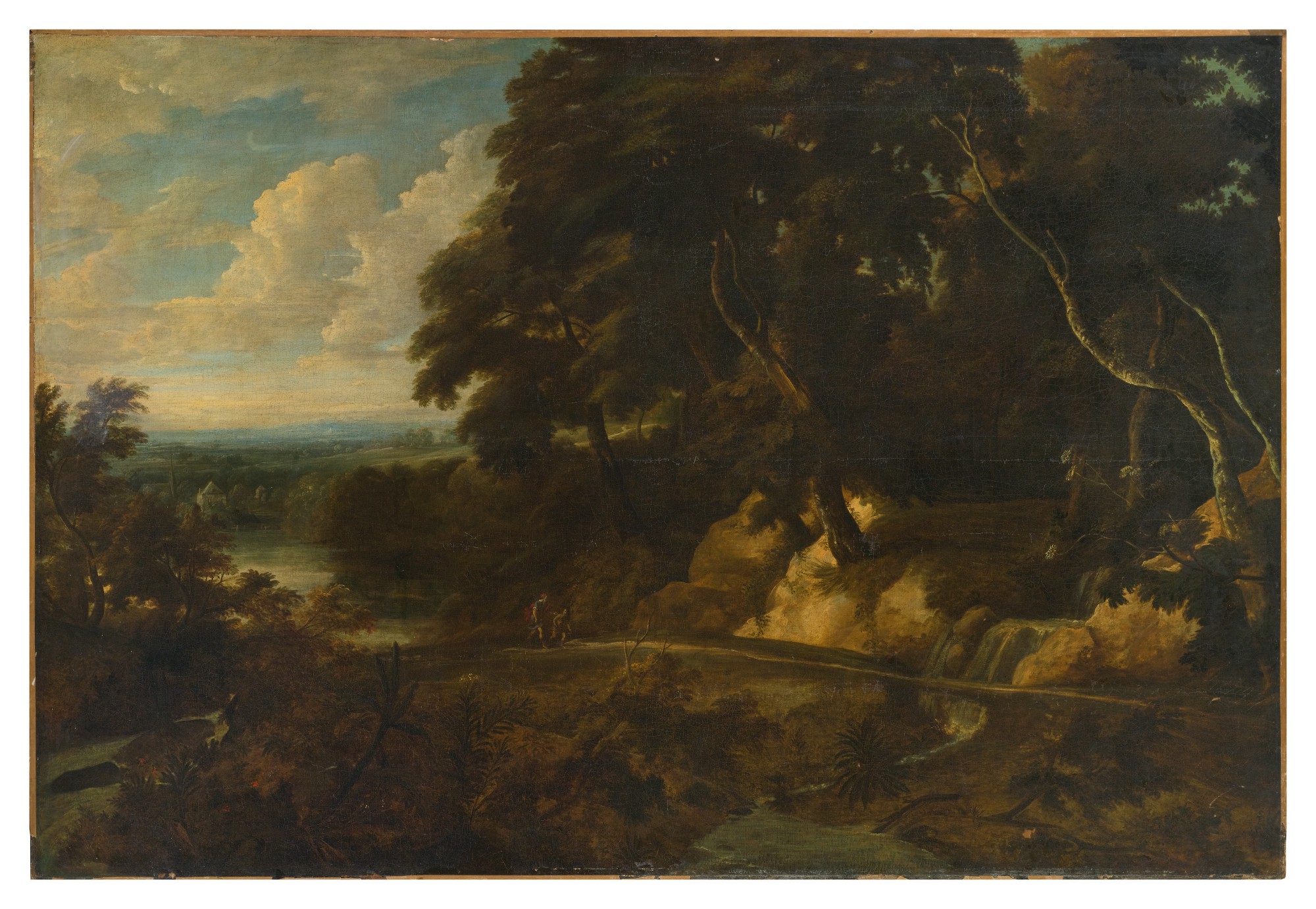An extensive landscape with figures along a path | Master Paintings and ...
