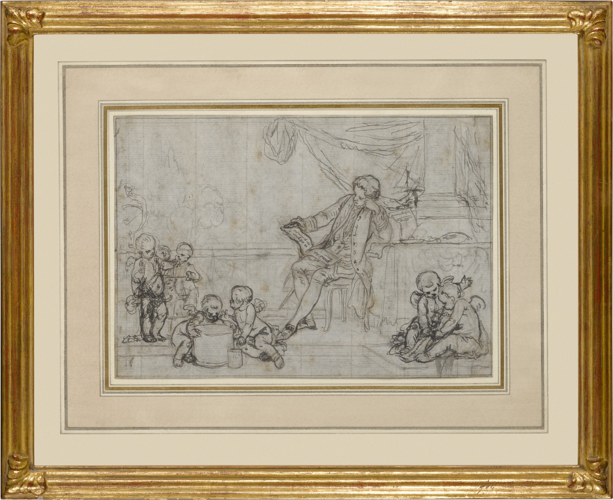 A seated gentleman reading a manuscript | Master Paintings and Drawings ...