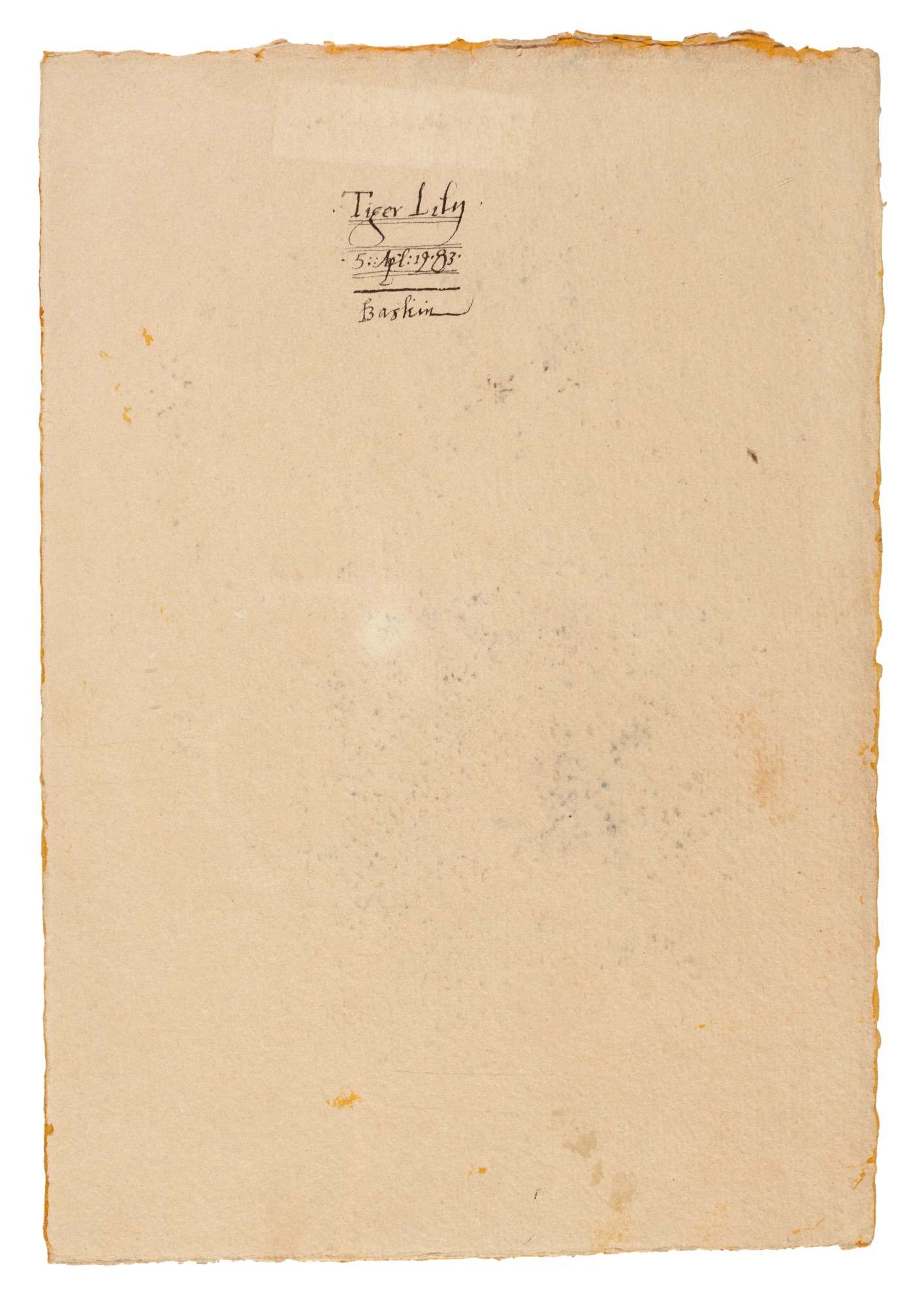 Leonard Baskin | Six watercolours, 1983-1984, formerly owned by the ...