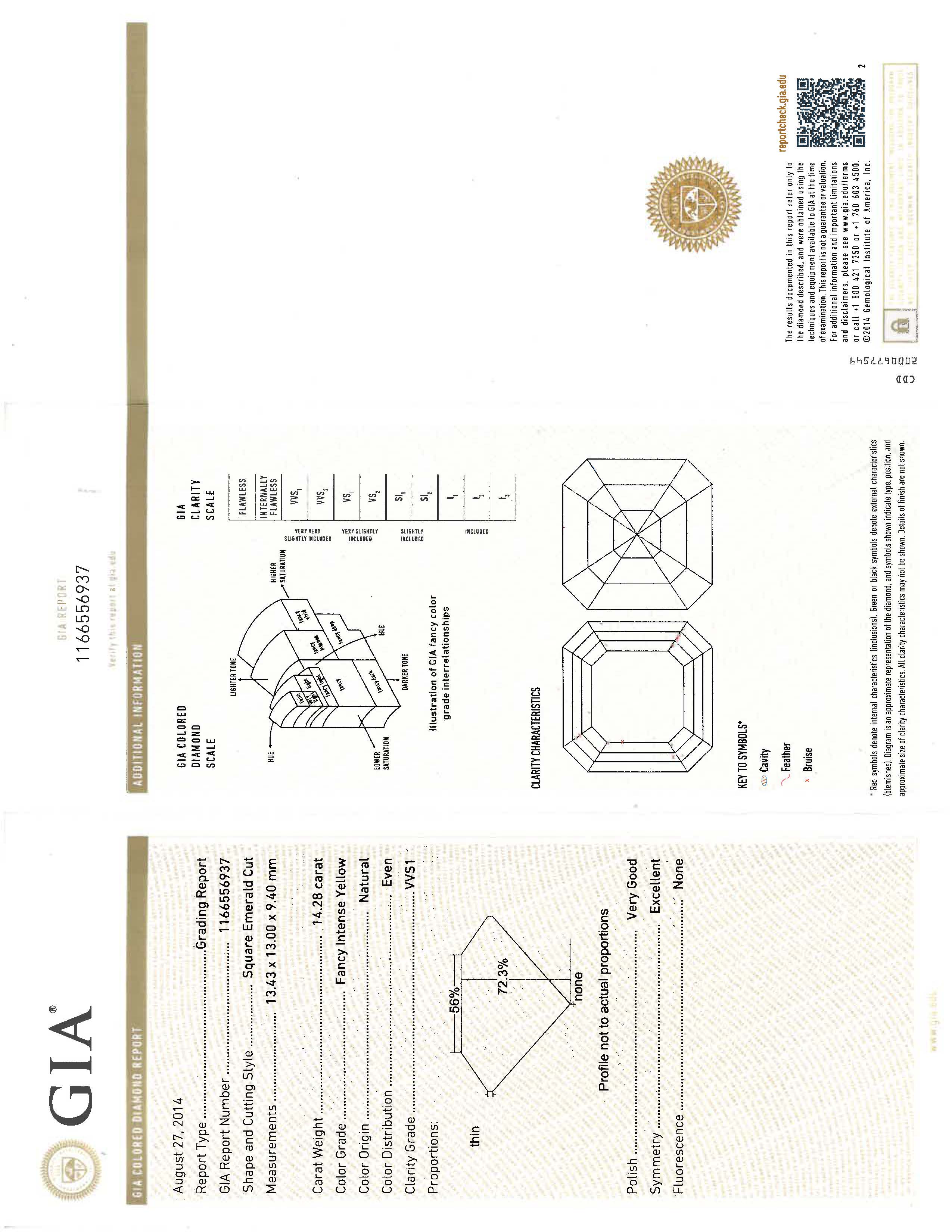 Fancy Intense Yellow Diamond and Diamond Ring | 彩鑽及鑽石戒指 | Magnificent ...