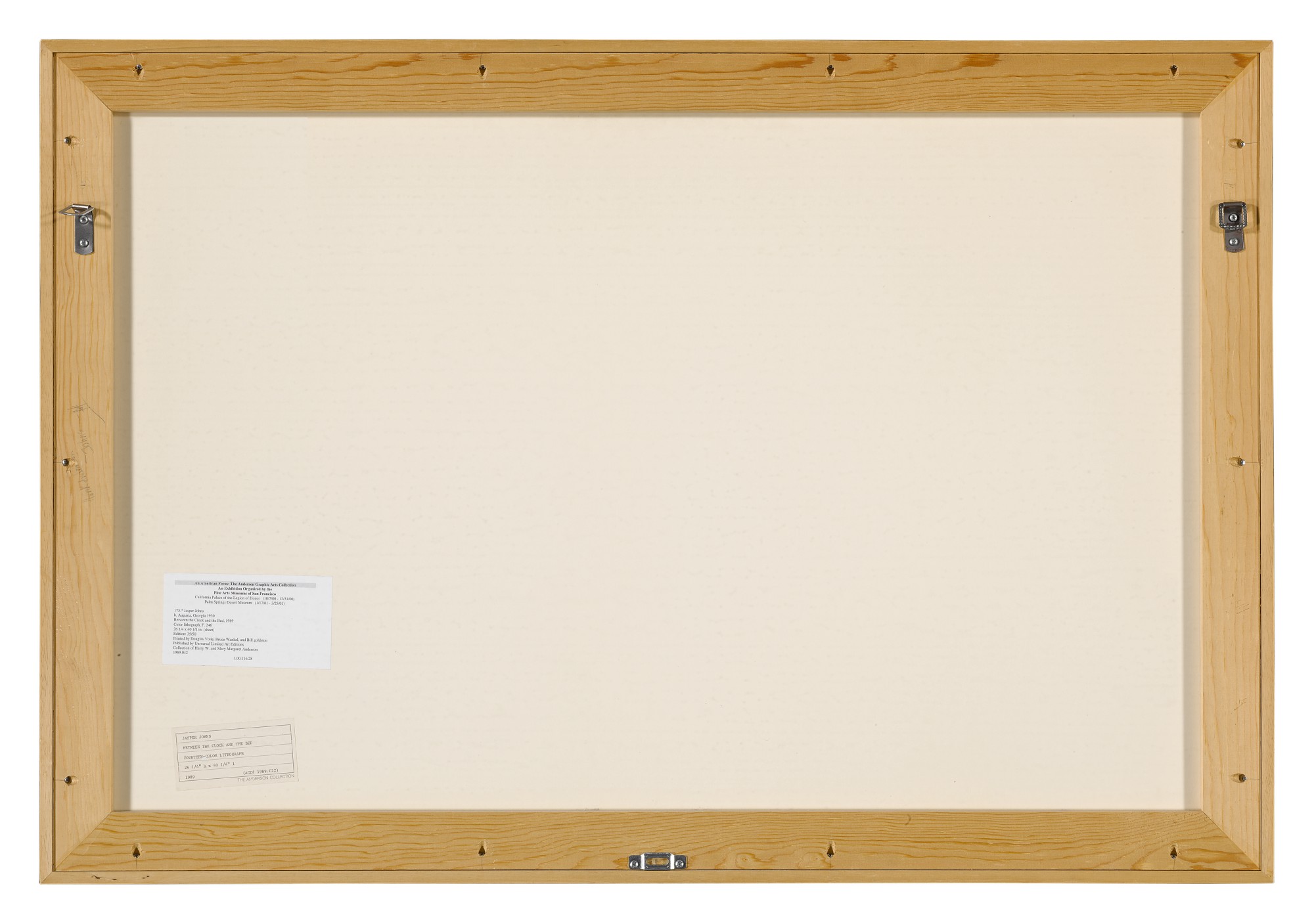 JASPER JOHNS | BETWEEN THE CLOCK AND THE BED (ULAE 246) | Contemporary ...