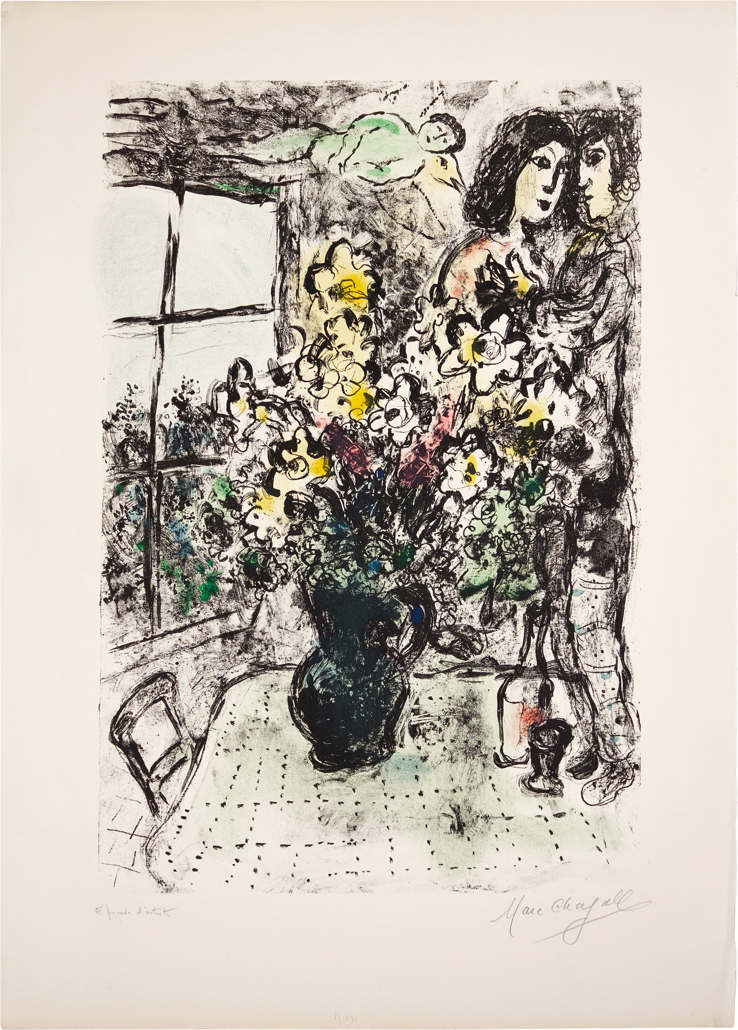 MARC CHAGALL | INTIMITÉ (M. 571) | Marc Chagall’s Colourful Reverie ...