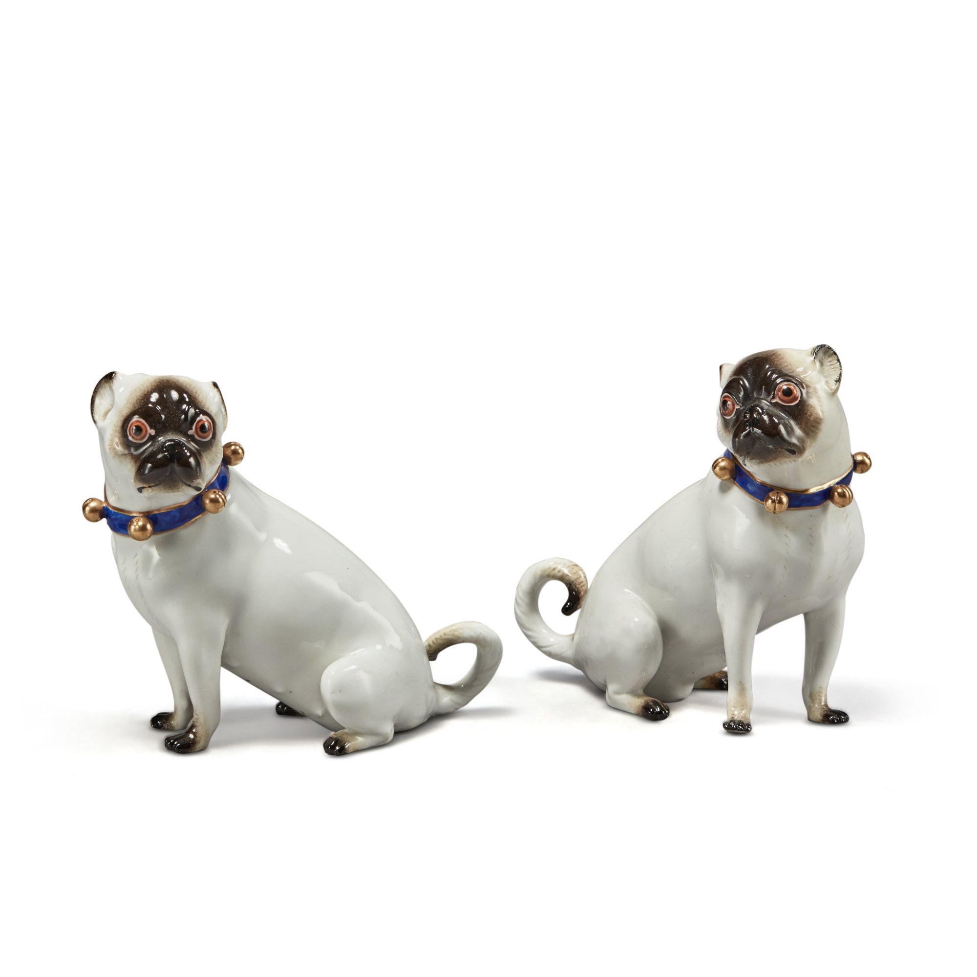 A Pair of Meissen Figures of Pugs, Late 19th century | Collecting ...