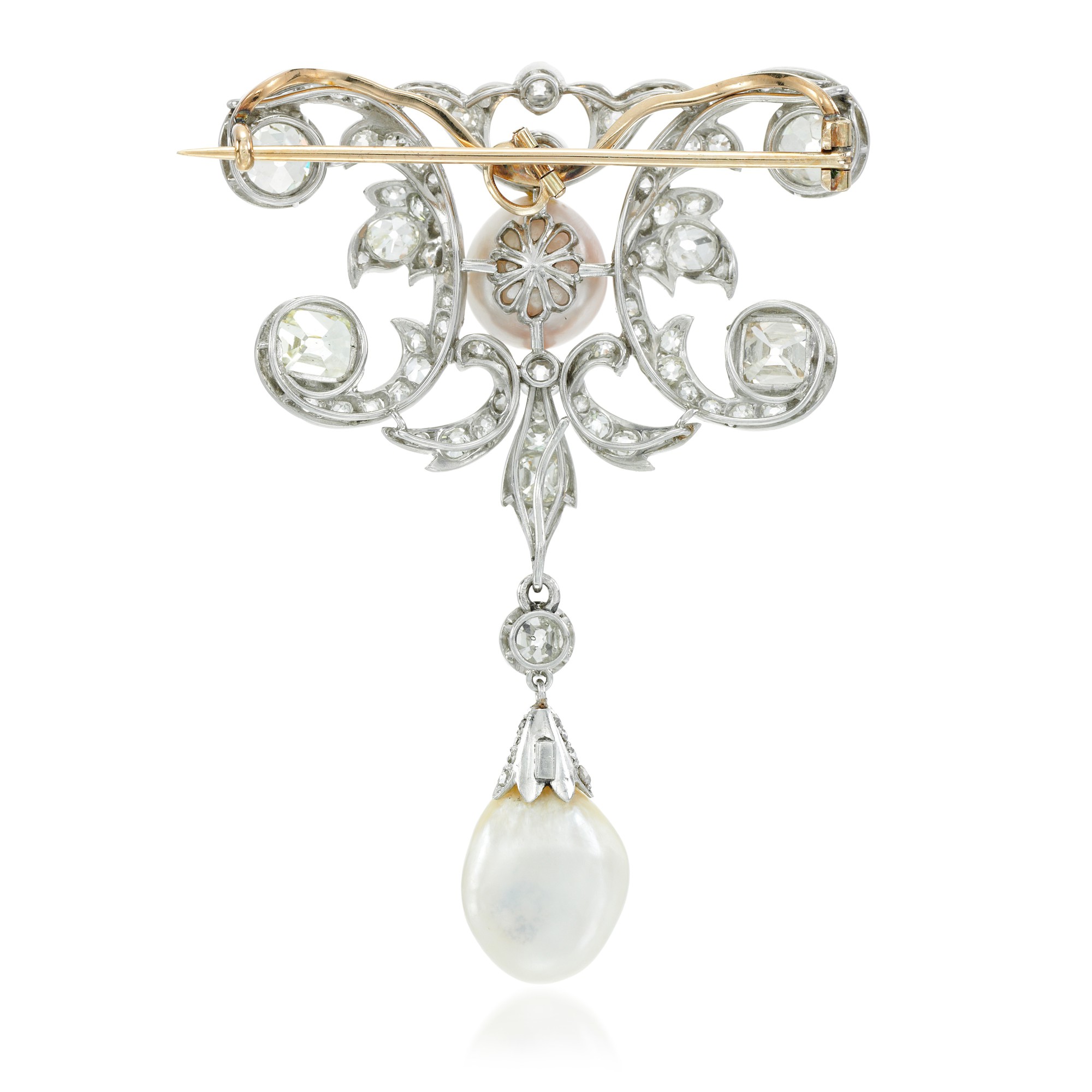 Natural pearl and diamond brooch, circa 1910 | Fine Jewels | 2021 ...