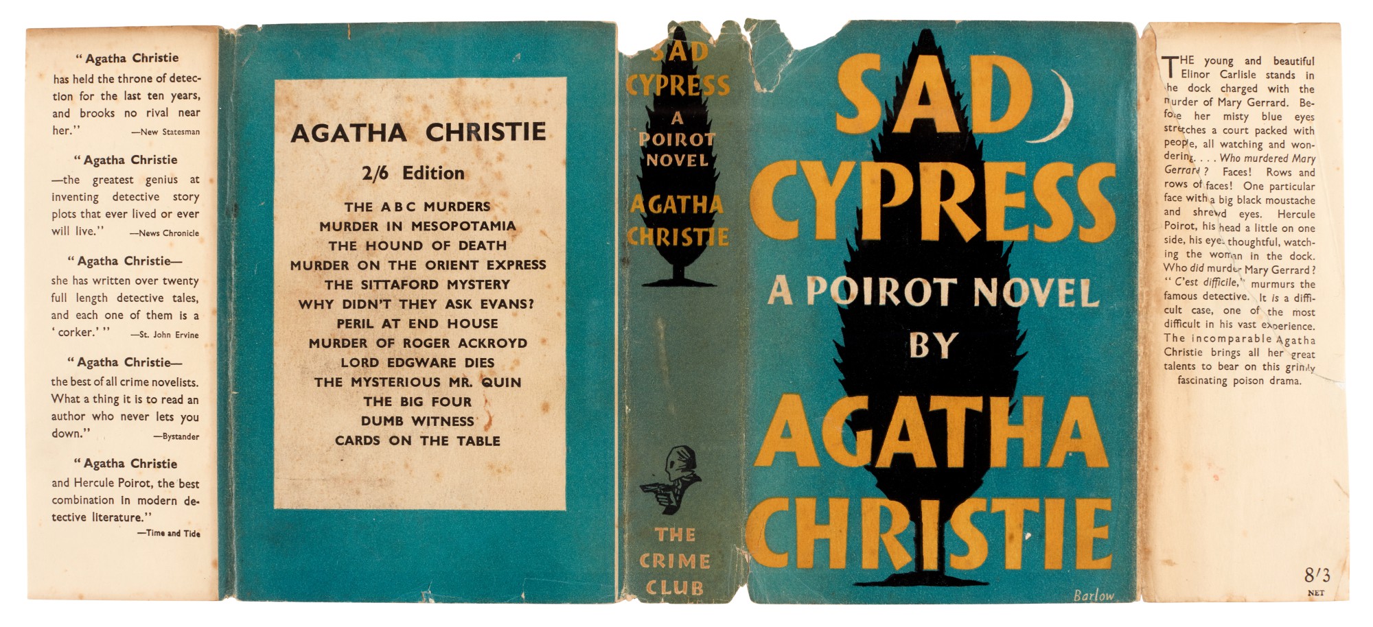 Agatha Christie | Sad Cypress, 1940 | Detective Fiction Including The ...