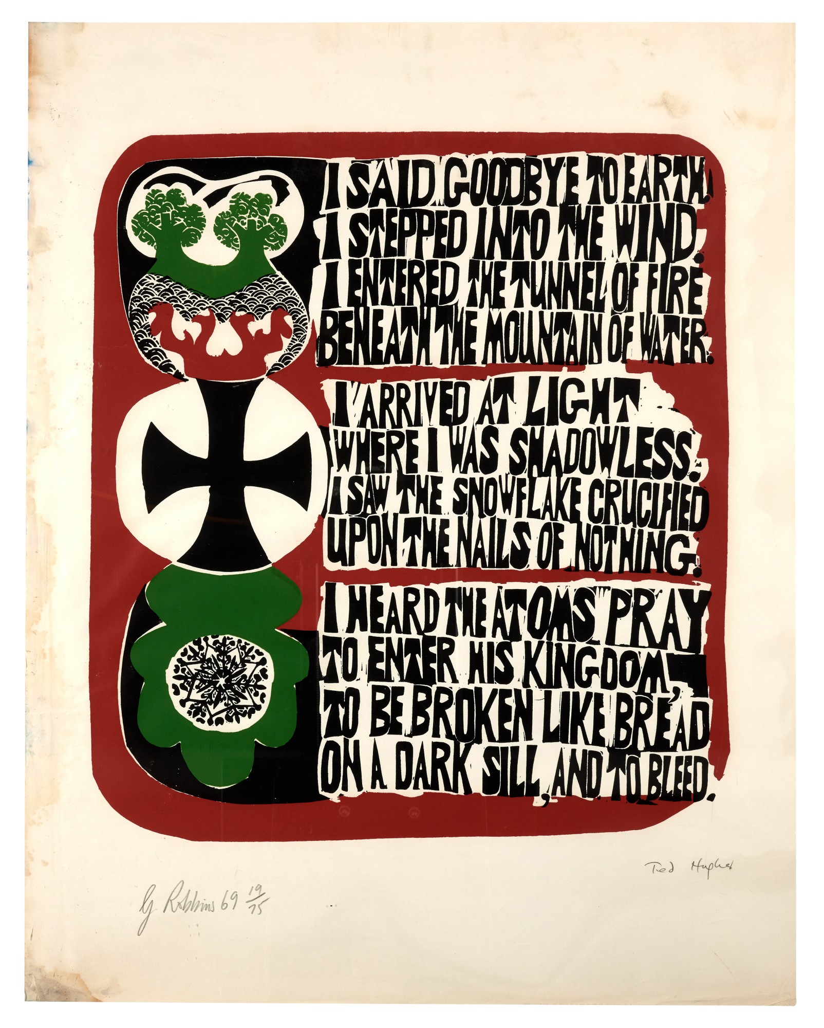 Ted Hughes—Leonard Baskin, and others | Six illustrated poems, multiple ...