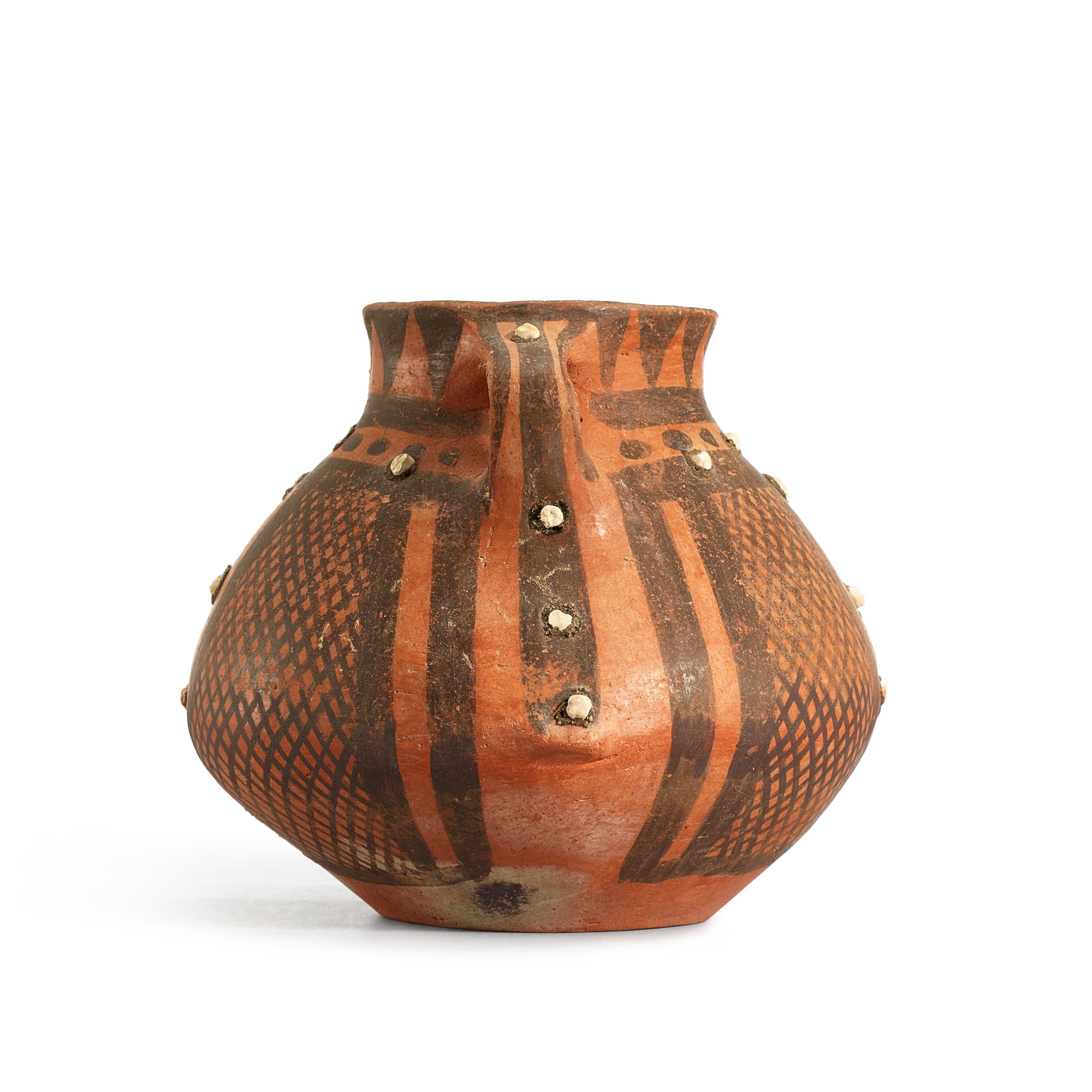 An inlaid painted pottery jar Majiayao culture, Machang phase, c. 2200 ...