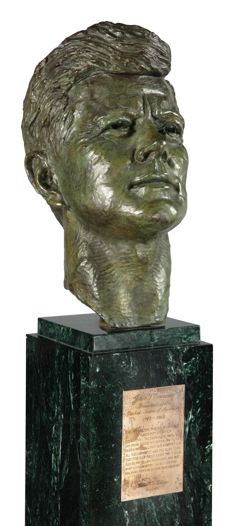FELIX GEORGE WEIHS DE WELDON | BUST OF JOHN F. KENNEDY | American Art ...
