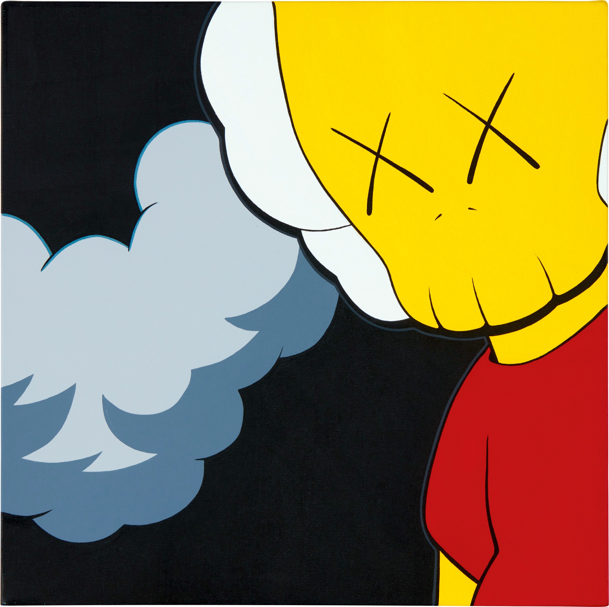 KAWS | UNTITLED (KIMPSONS) (Package Painting Series) 無題（KIMPSONS）（包裝畫系列 ...