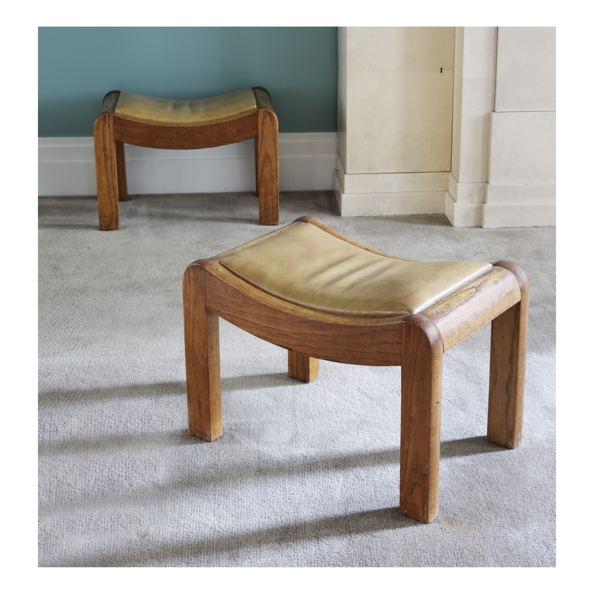 PIERRE CHAREAU | PAIR OF "CURULE EN M" STOOLS, MODEL NO. SN1 | Marc ...