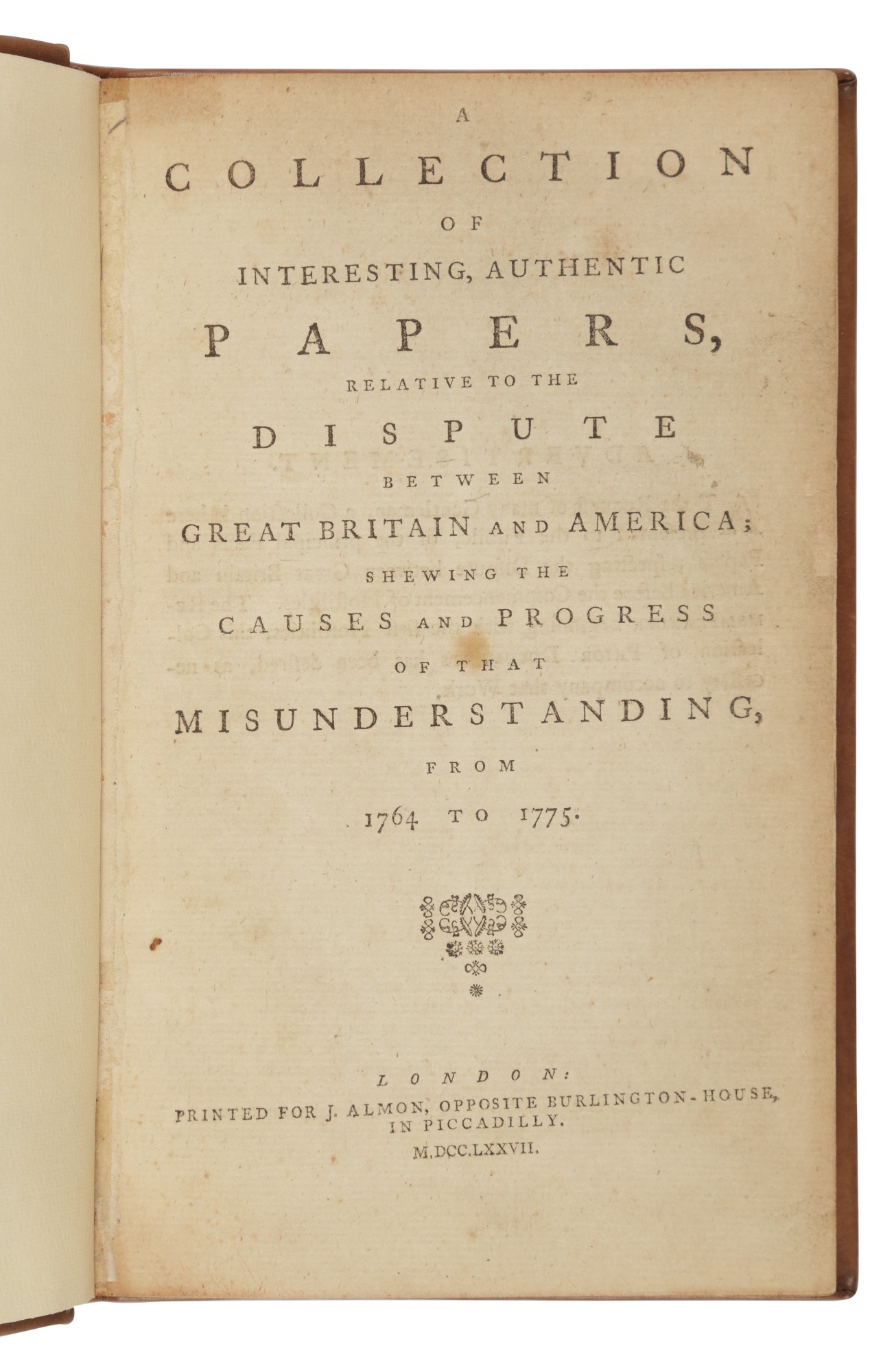 Almon, John (editor) | Almon's uncommon compilation of papers ...