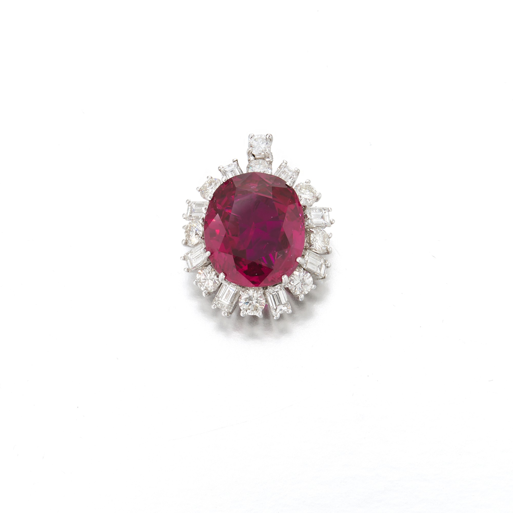 Ruby and diamond pendant (Pendente con rubino e diamanti) | Fine Jewels ...