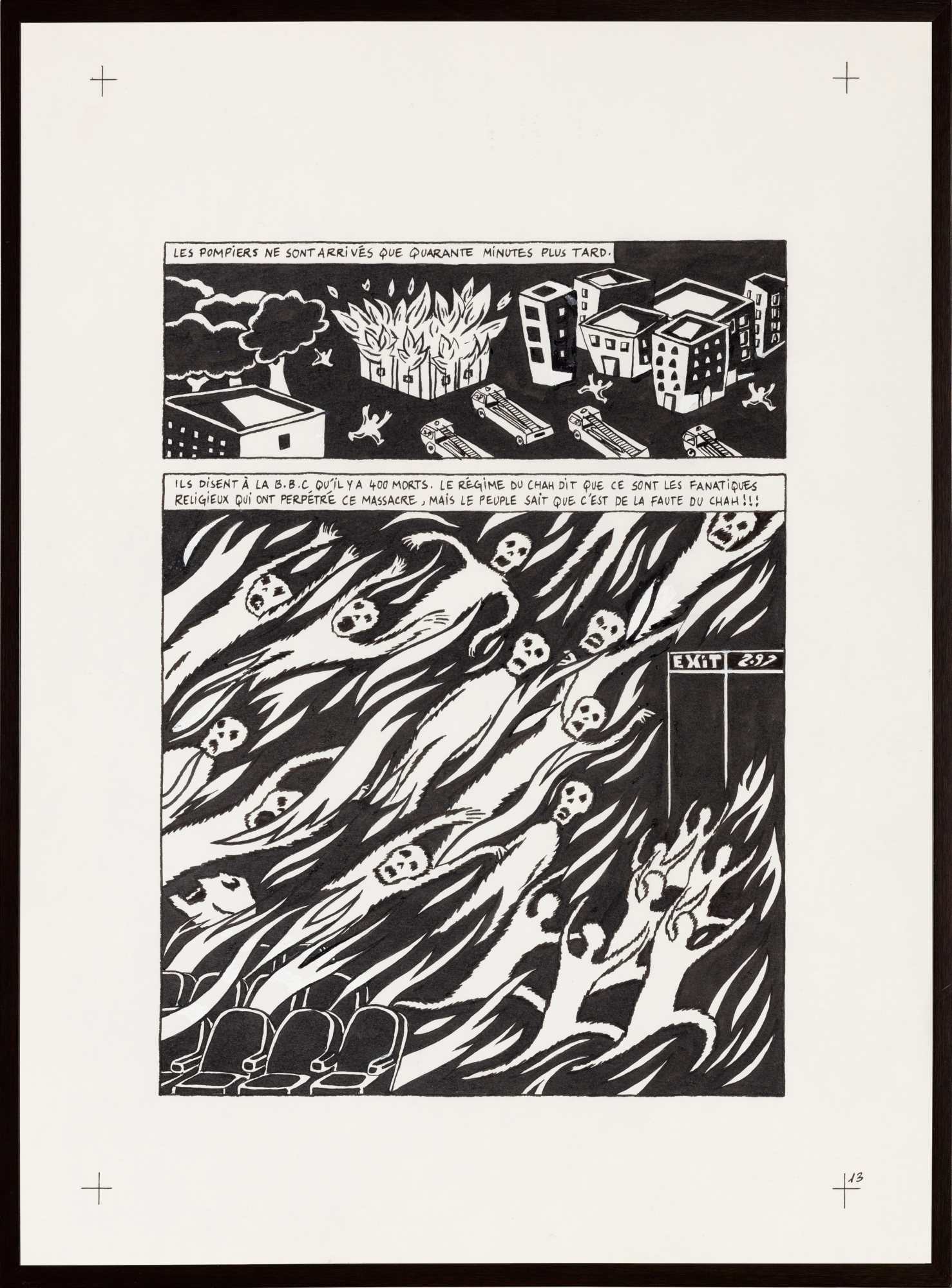 Persepolis (Original Book Art, page 13) | Persepolis | 2022 | Sotheby's