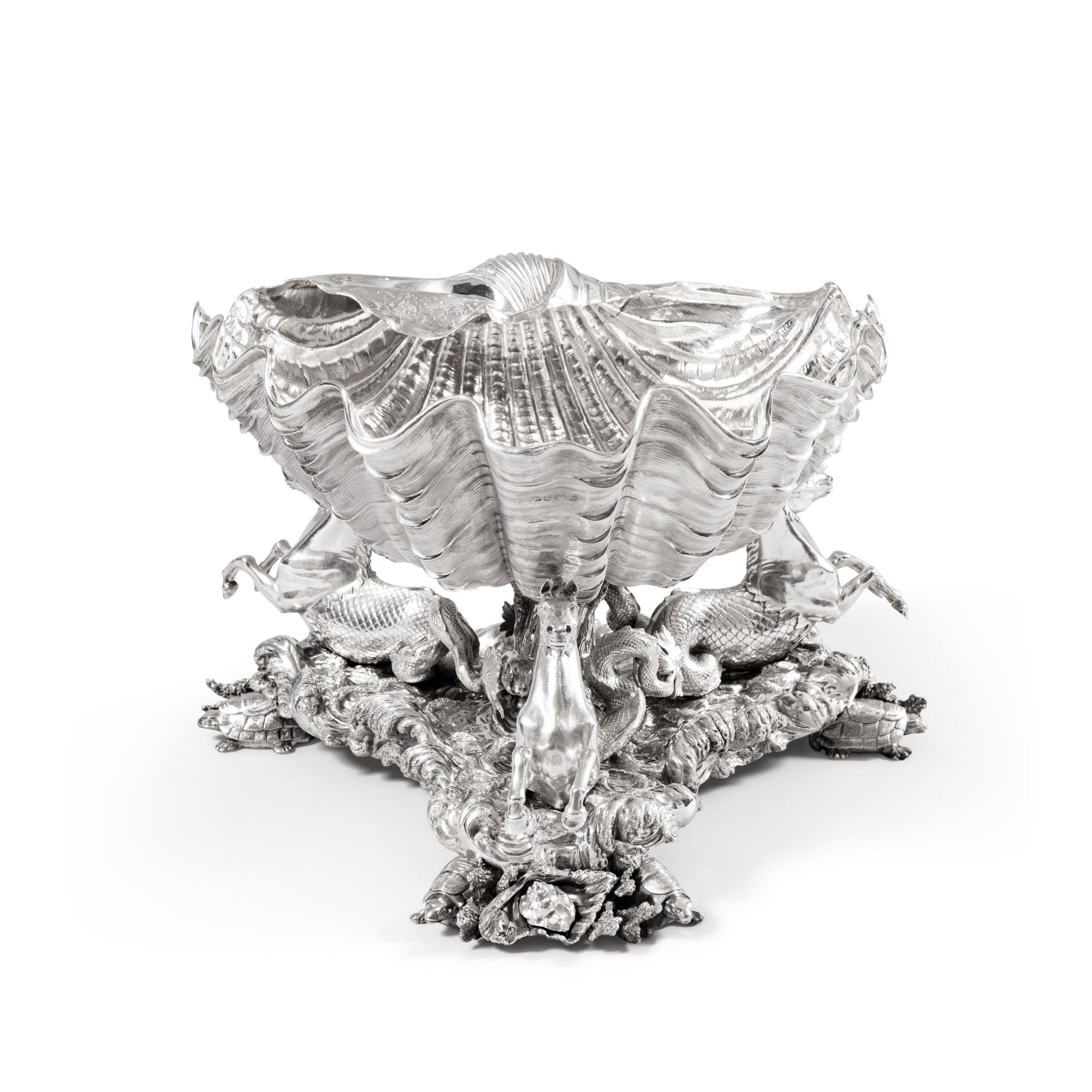 A George IV silver centrepiece, John Bridge for Rundell, Bridge ...