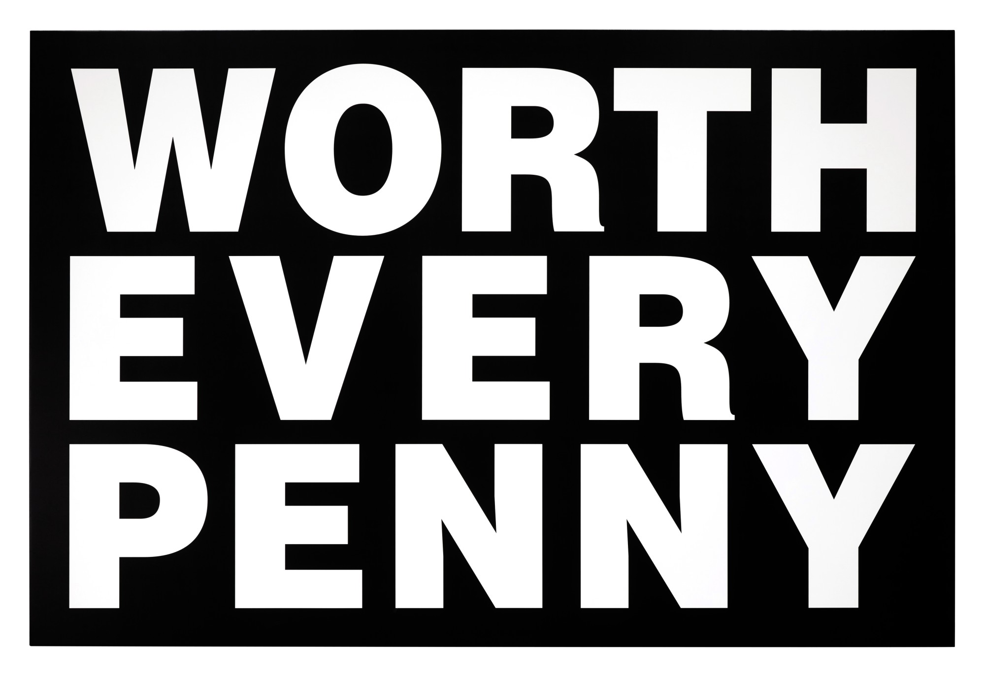 Untitled (Worth Every Penny) | Contemporary Art Day Auction | 2021 ...