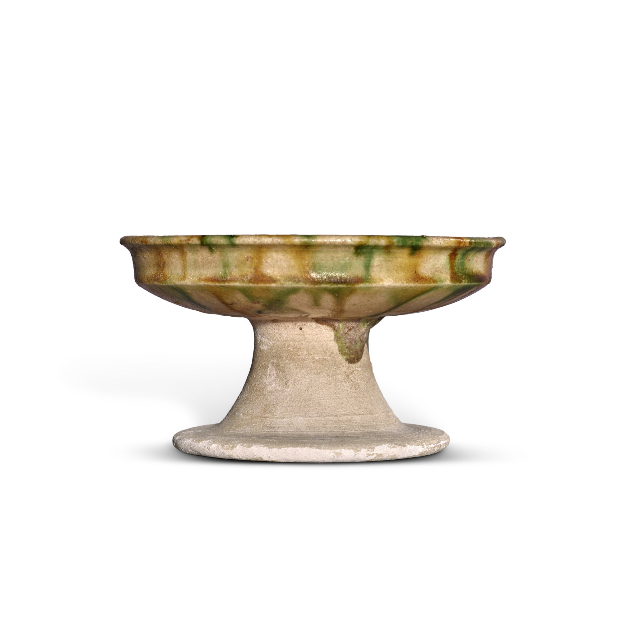 A small sancai-glazed pottery tazza, Tang dynasty | 唐 三彩小高足盤 | CHINA ...