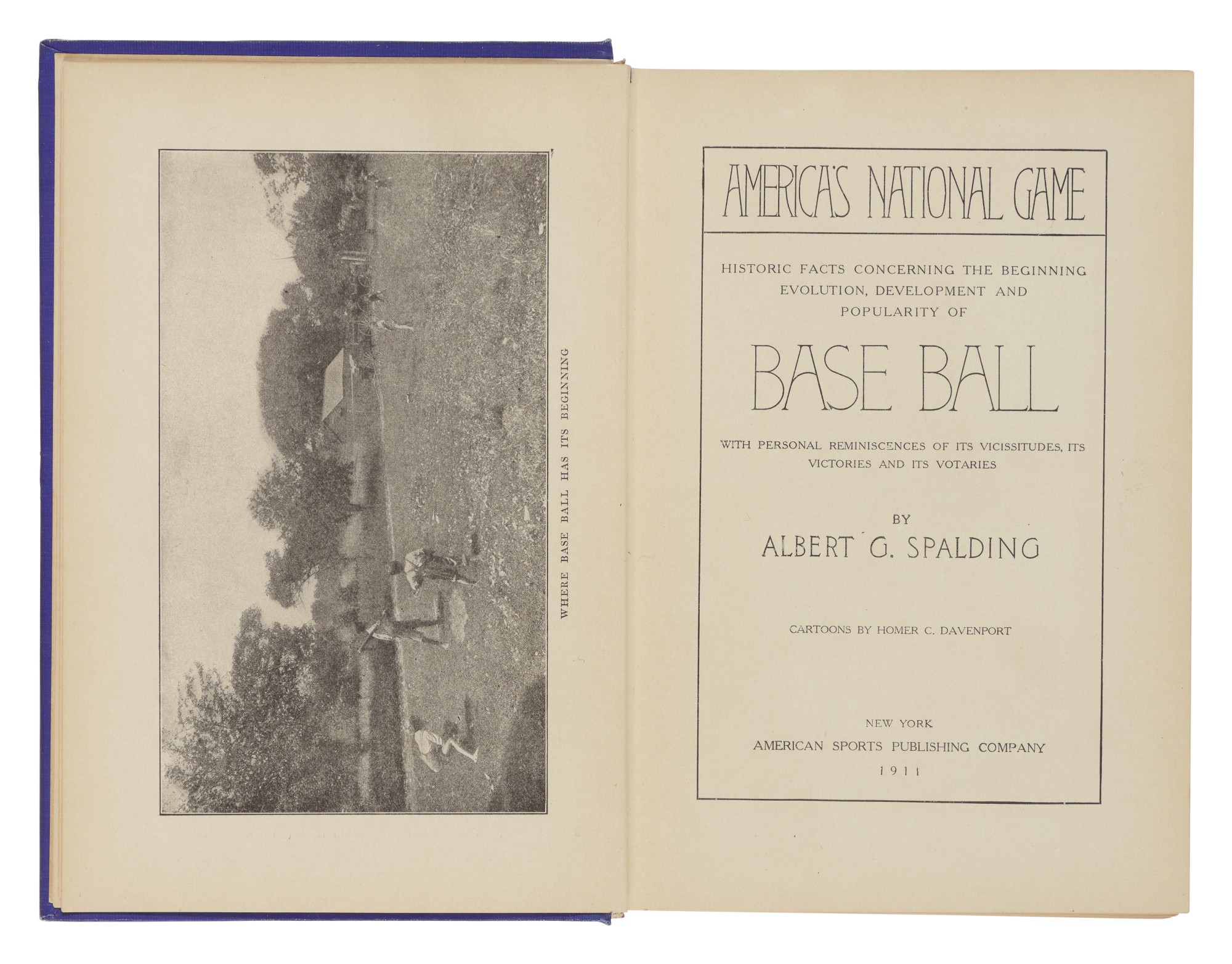 Spalding, Albert G. | Presentation copy of Albert Spalding's pioneering ...