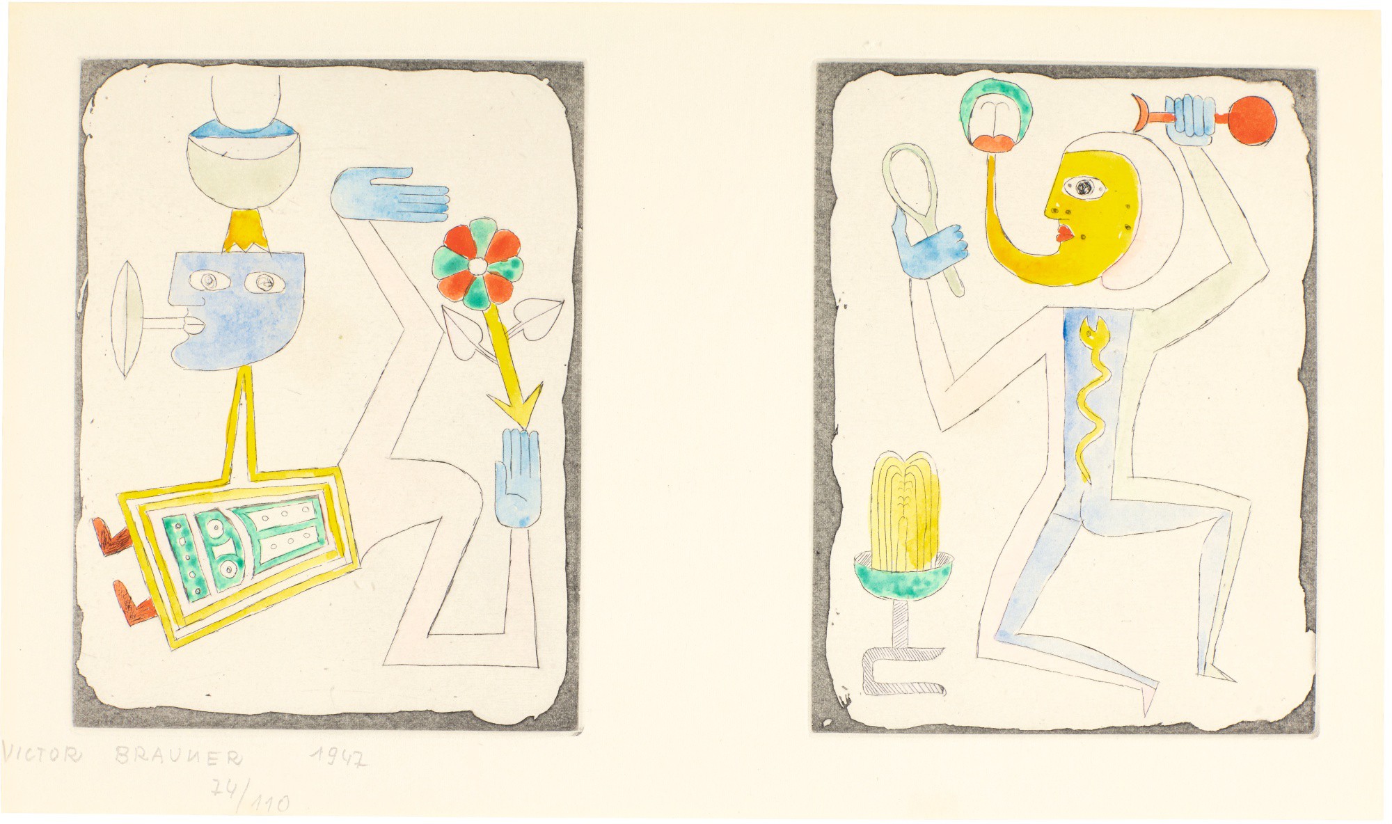 VICTOR BRAUNER | UNTITLED | Prints and Multiples | 2019 | Sotheby's