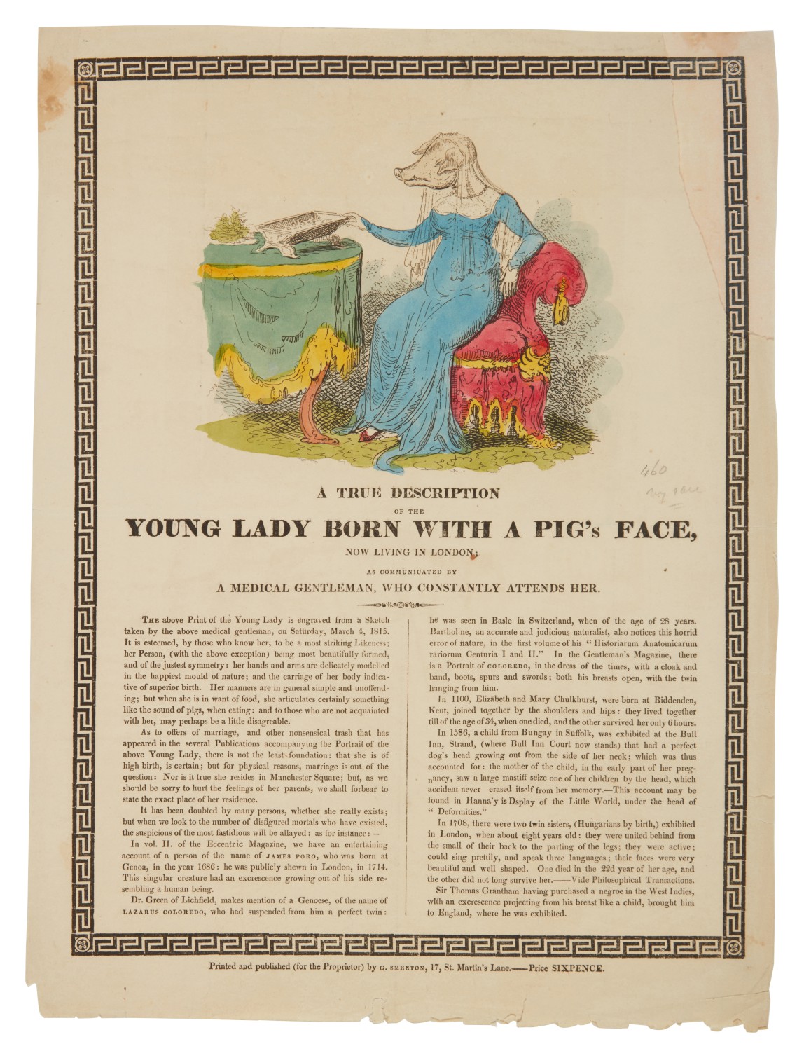 Two Broadsides on Pig-Faced Ladies | Two Iterations of the Famed ...