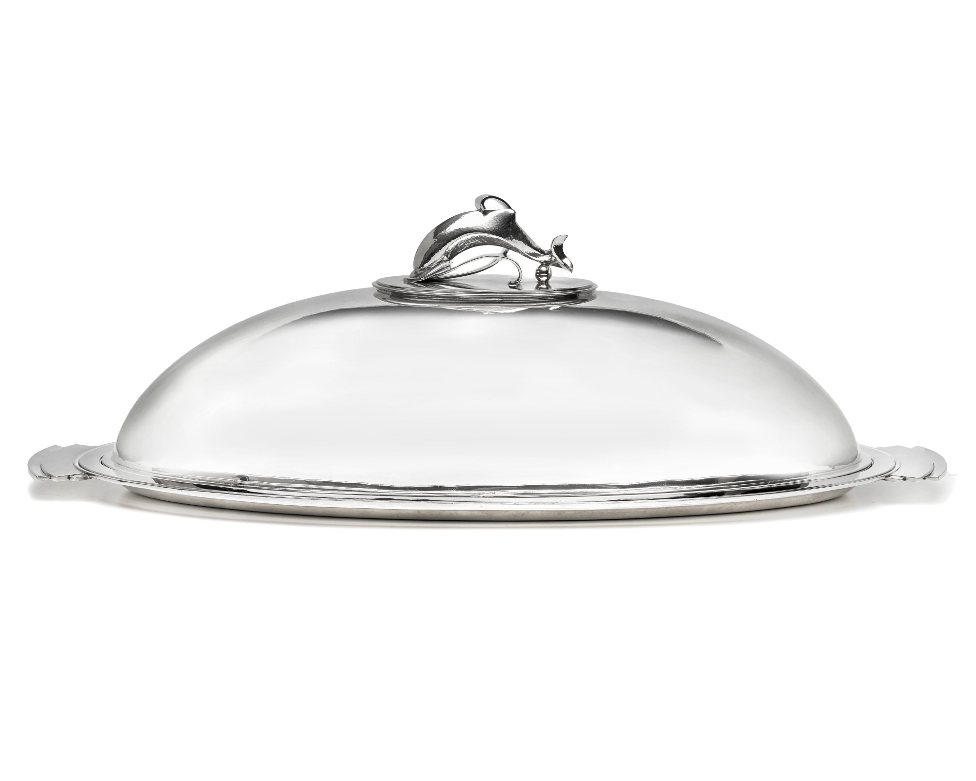 GEORG JENSEN | AN EARLY DANISH SILVER PLATTER, MAZARINE AND COVER ...