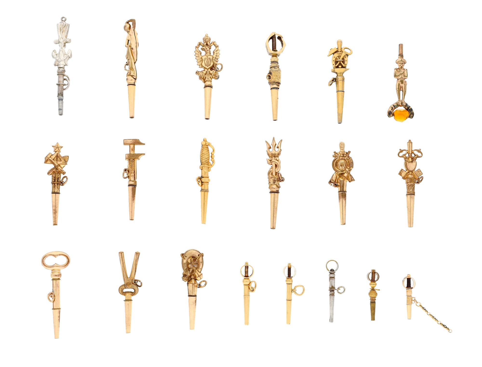 A group of 20 watch keys | Fine Watches including Masterworks of Time ...