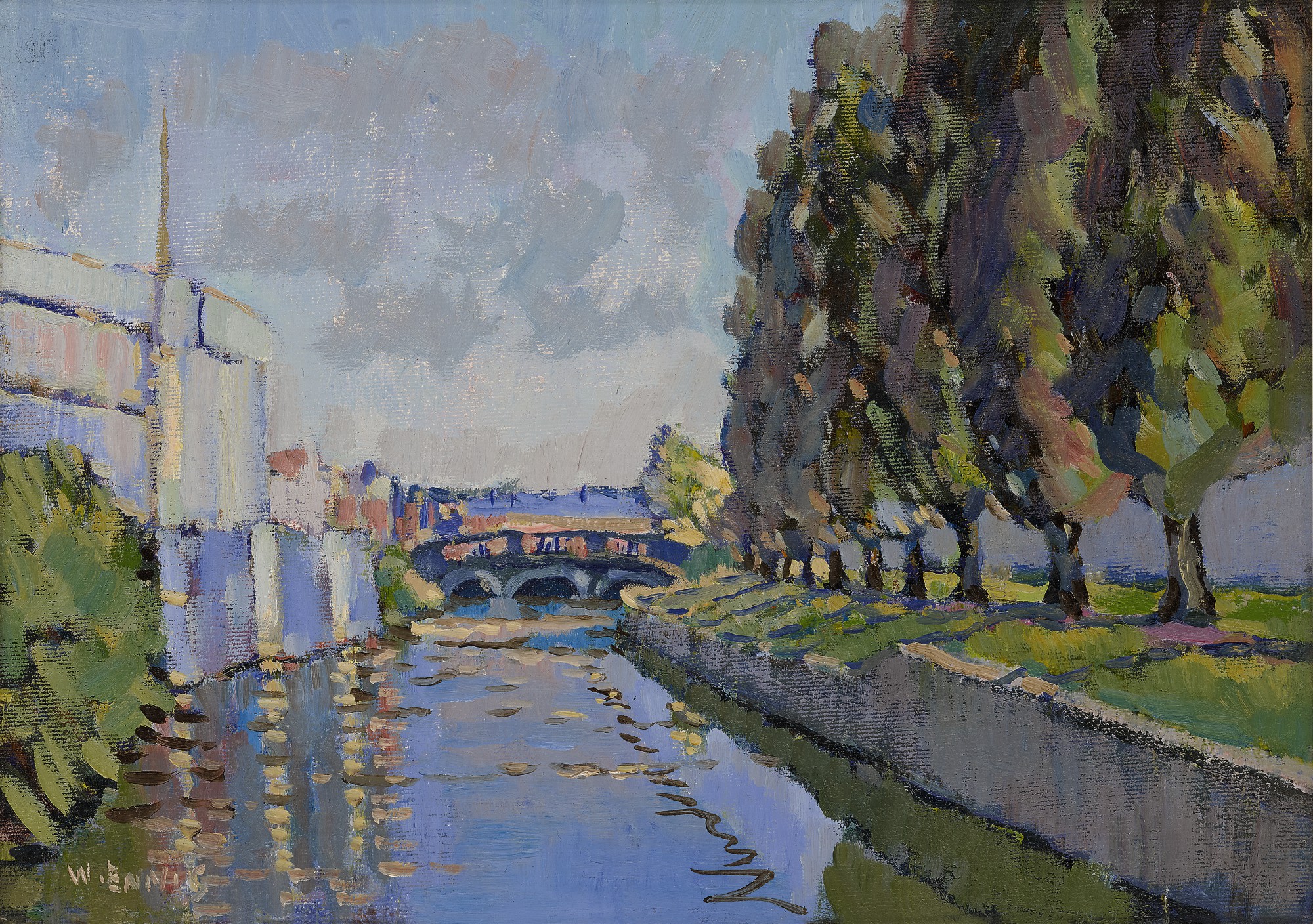 WILLIAM ENNIS | LIFFEY CANAL: A PAIR OF PAINTINGS | The Collection of ...