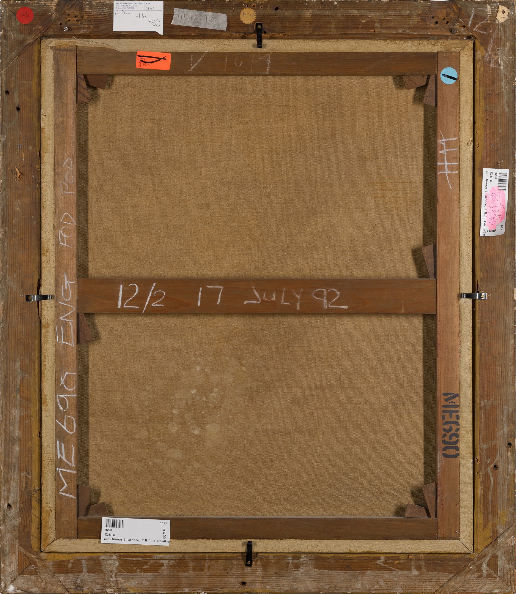 STUDIO OF SIR THOMAS LAWRENCE, P.R.A. | PORTRAIT OF THOMAS GODFREY ...