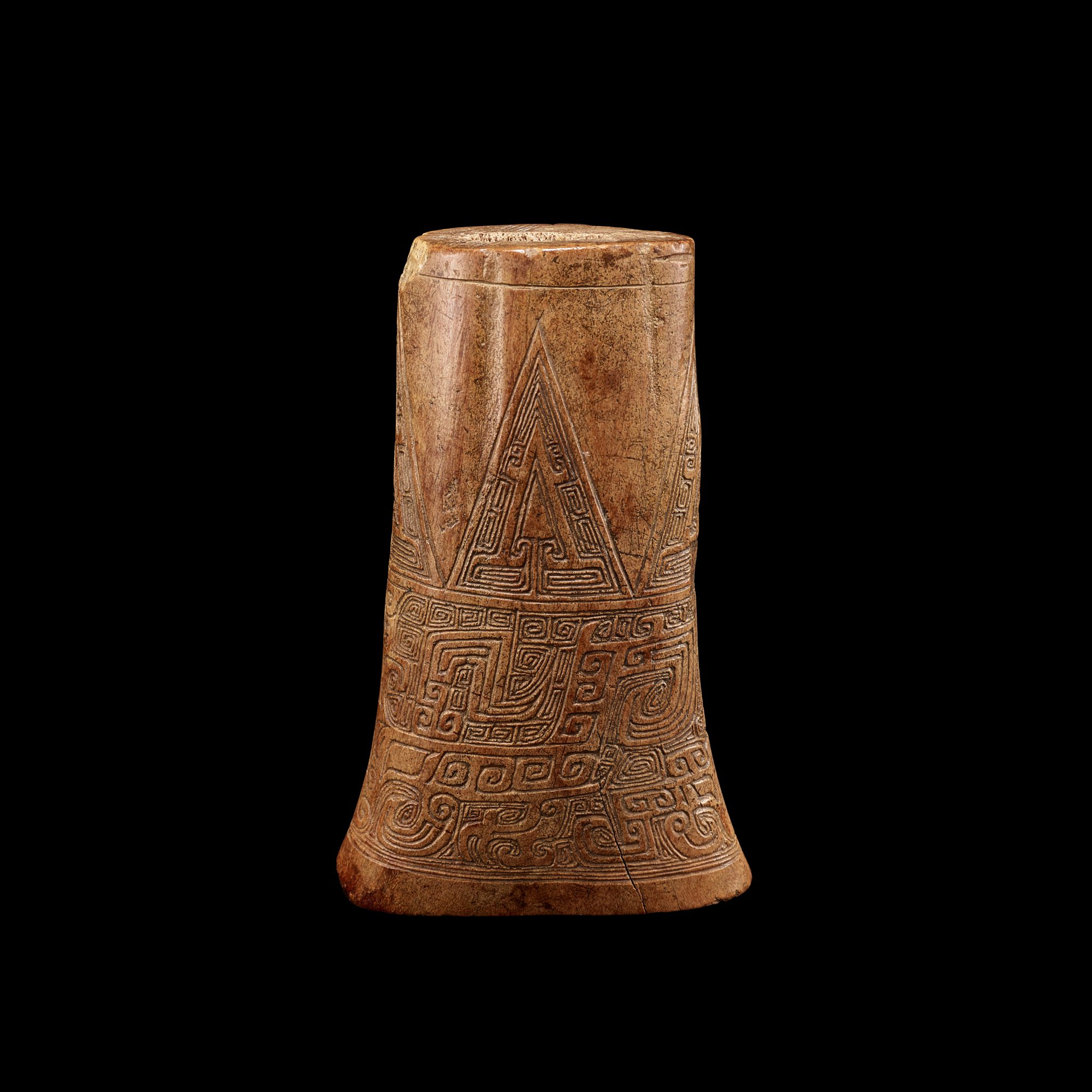 An archaic bone carving, Shang dynasty, Anyang period, 14th-13th ...