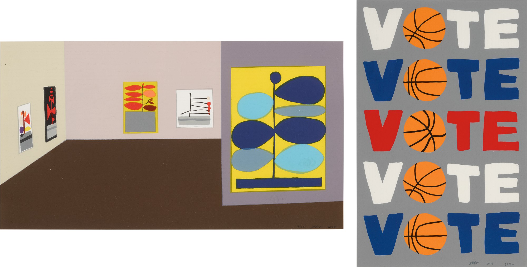 Hammer Interior; and Vote | Prints & Multiples | 2021 | Sotheby's