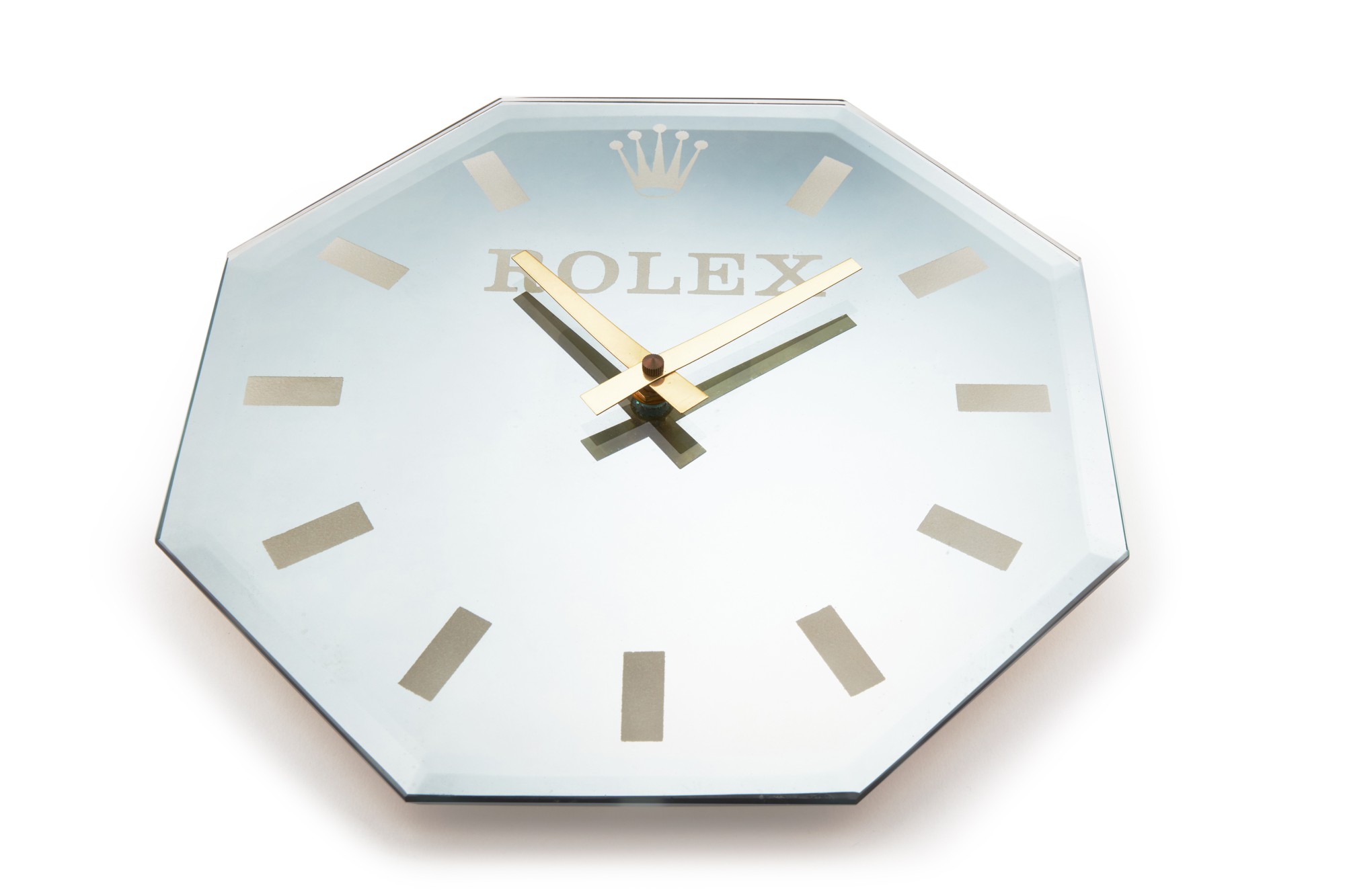 A glass wall clock given by Alex Benoit, Rolex Director 1990s | Fine ...