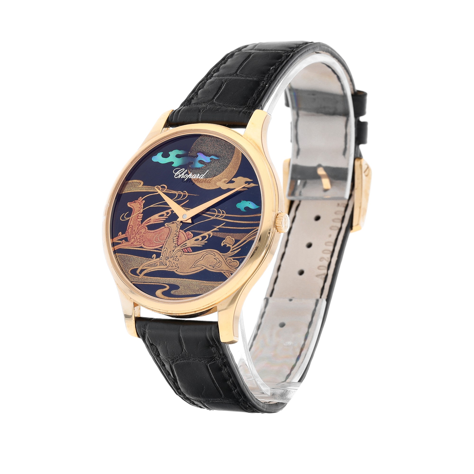 Chopard | XP Urushi, Reference 1902 | A pink gold wristwatch with ...