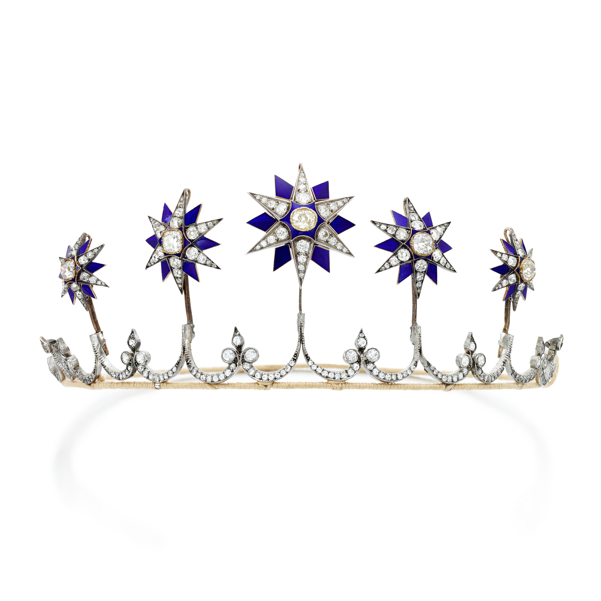 Enamel and diamond tiara, late 19th century | Fine Jewels | 2023 ...